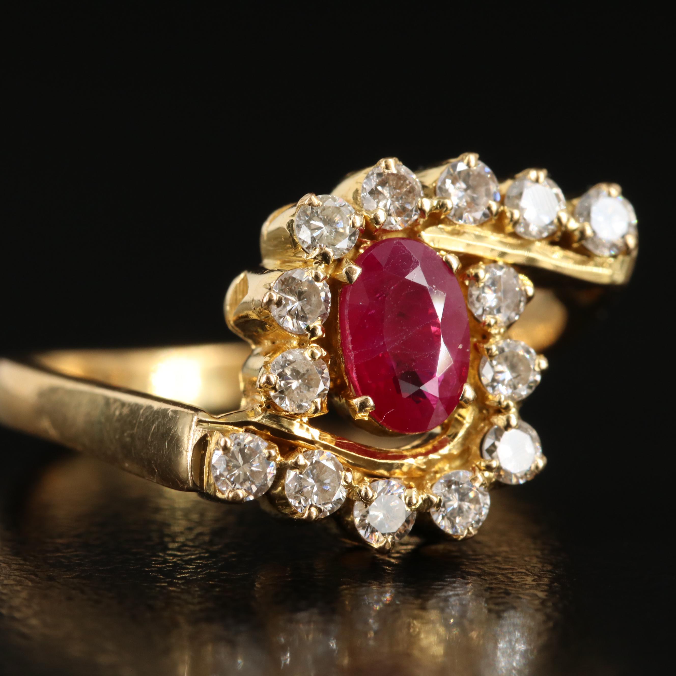 18K Ruby and Diamond Ring | EBTH