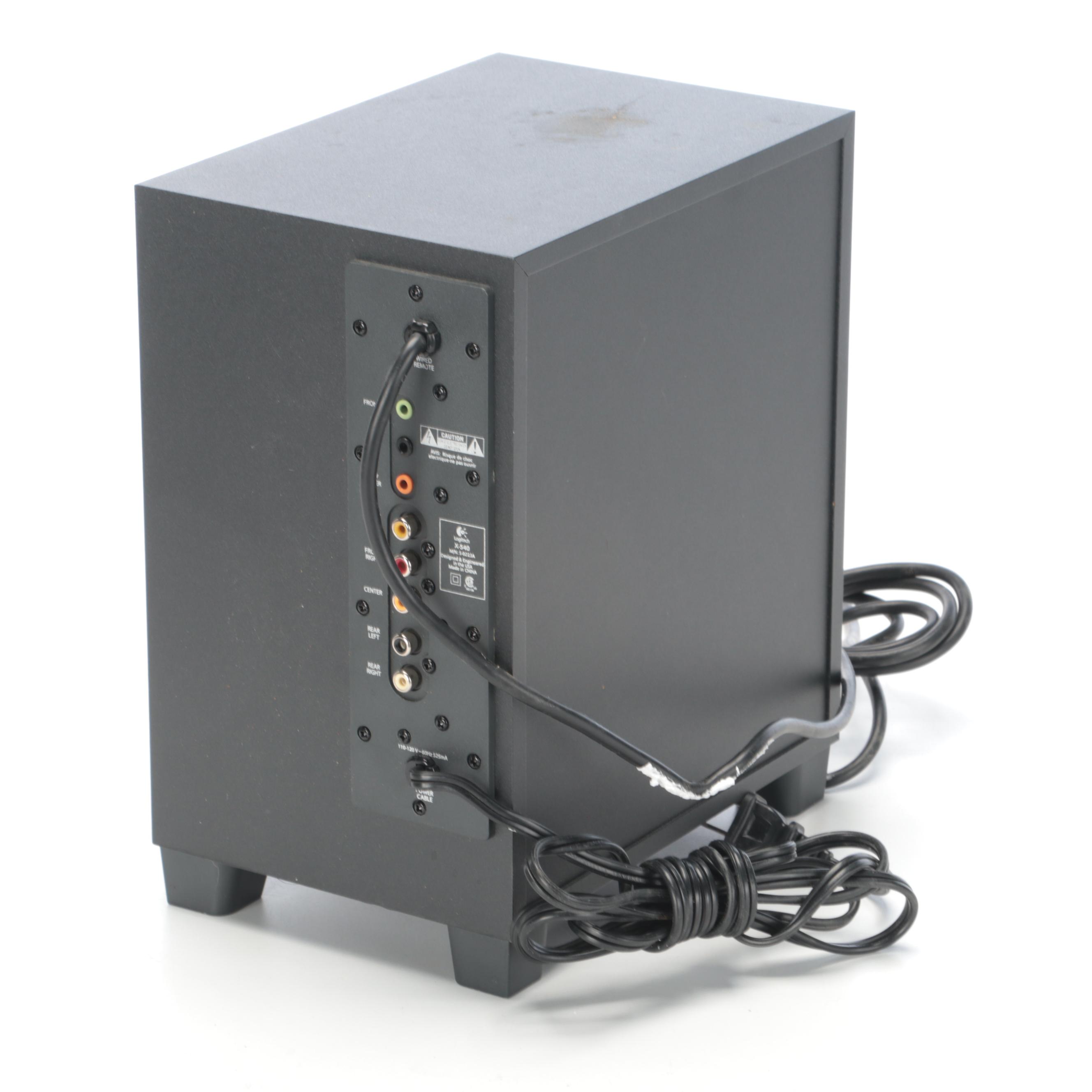 Logitech X-540 Surround Sound Speaker Set With Center Channel ...