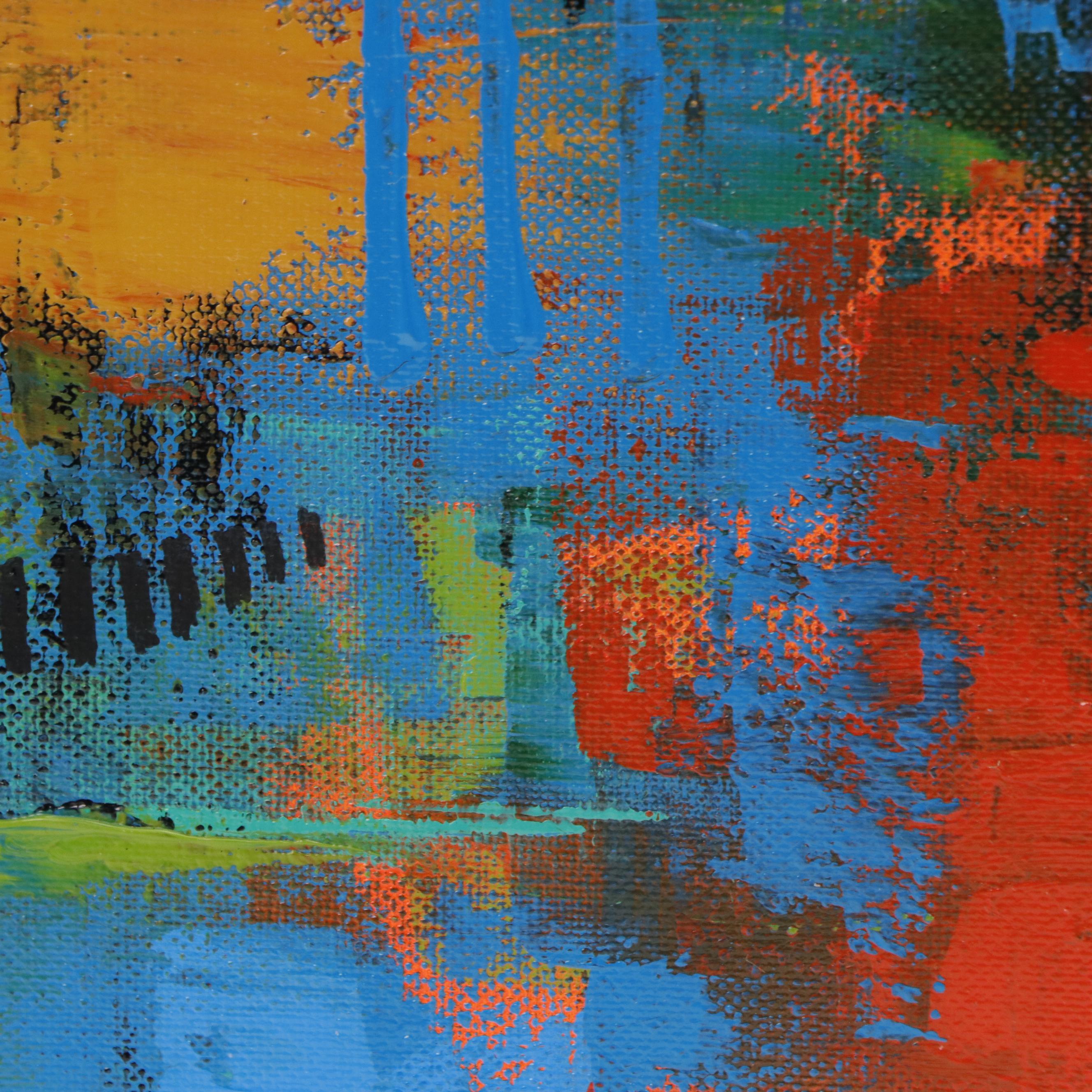 Sanna Abstract Acrylic Painting "Language of Love," 2023 | EBTH