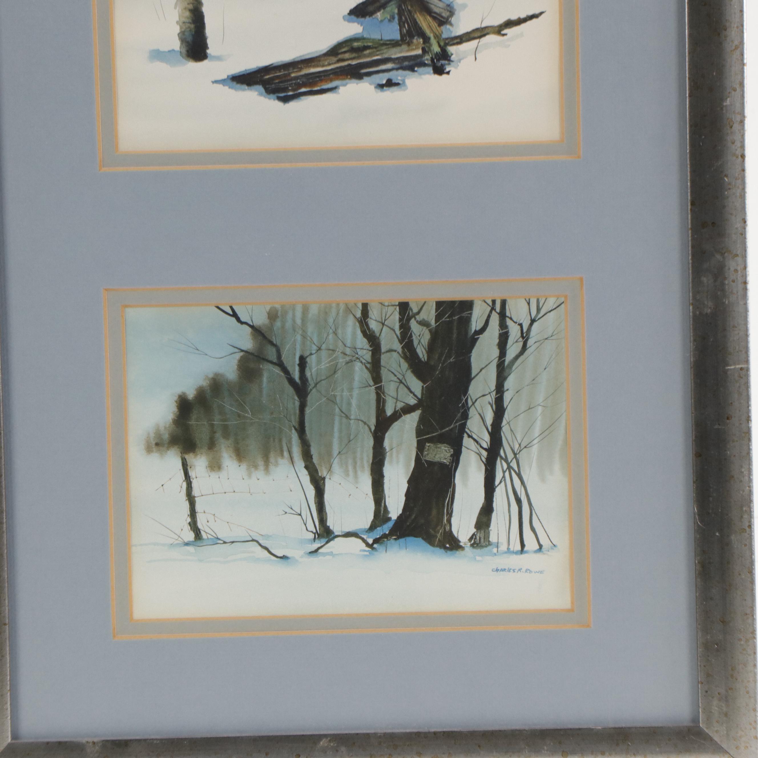 Charles R. Rowe Watercolor Paintings of Winter Landscapes | EBTH