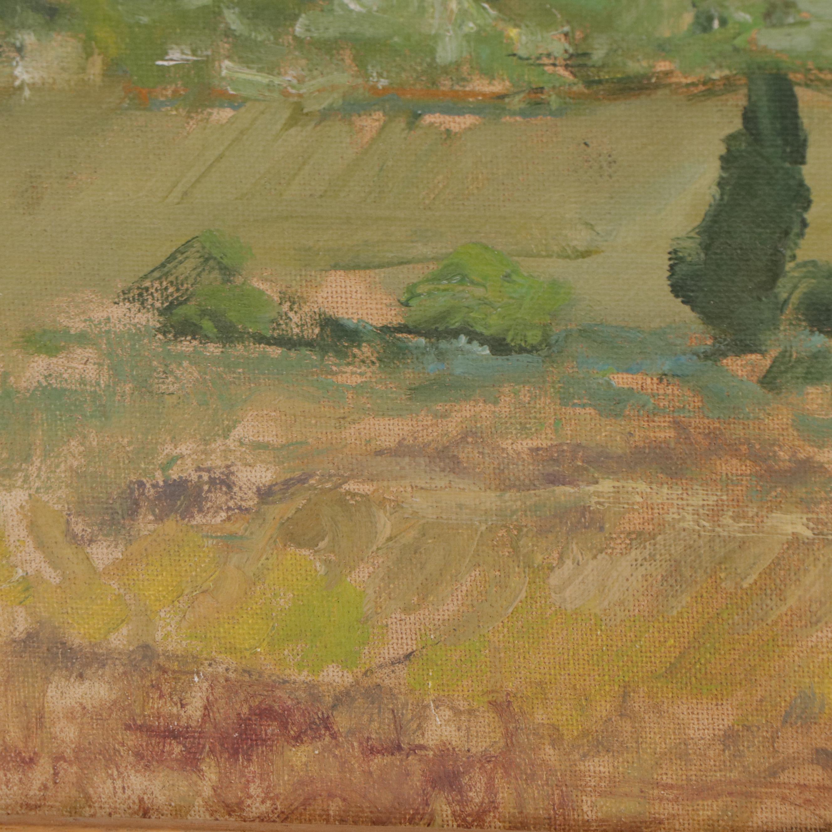 Mai Hoffer Landscape Oil Painting, Mid-Late 20th Century | EBTH