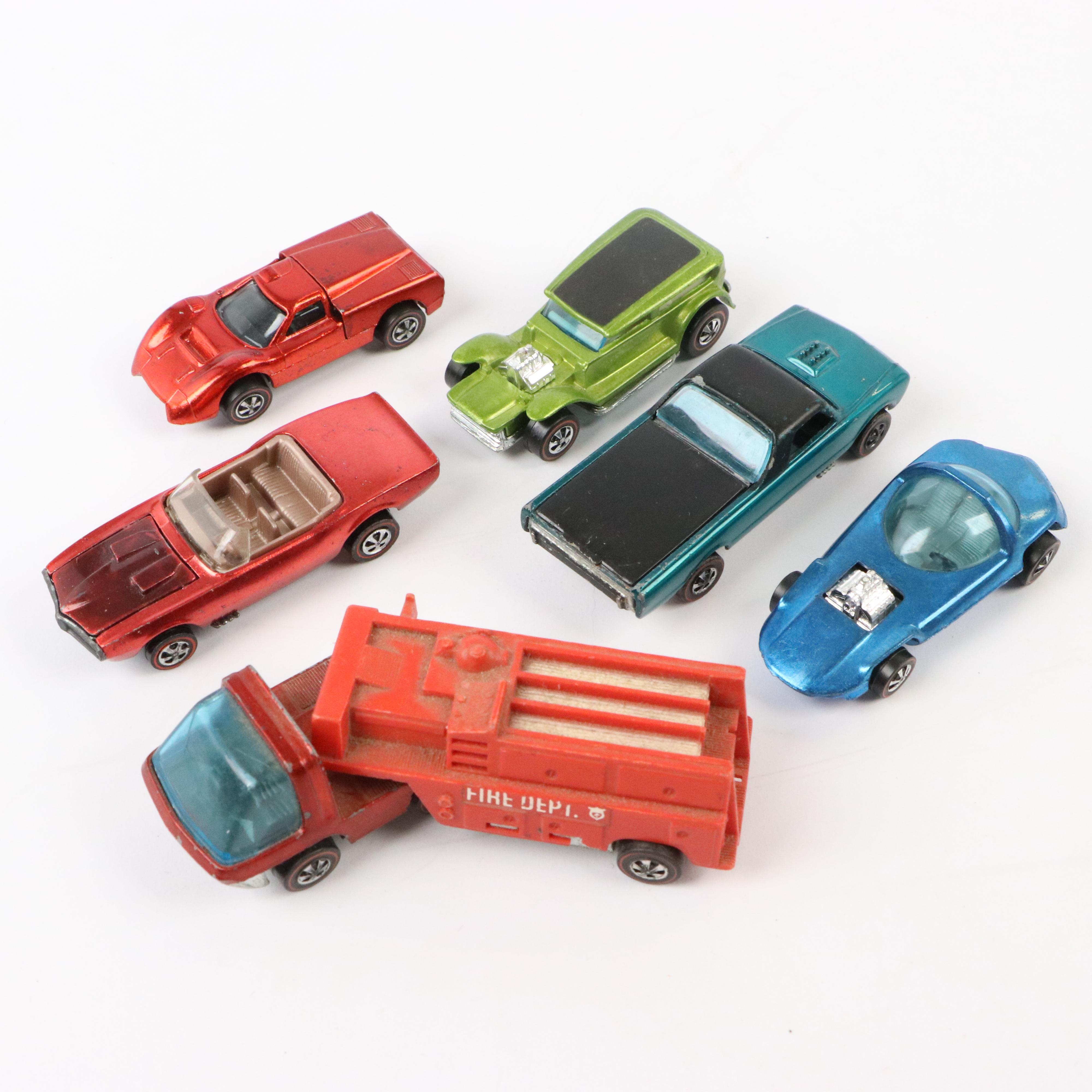 Hot Wheels Redline Diecast Cars Including "Silhouette" and "The Demon ...