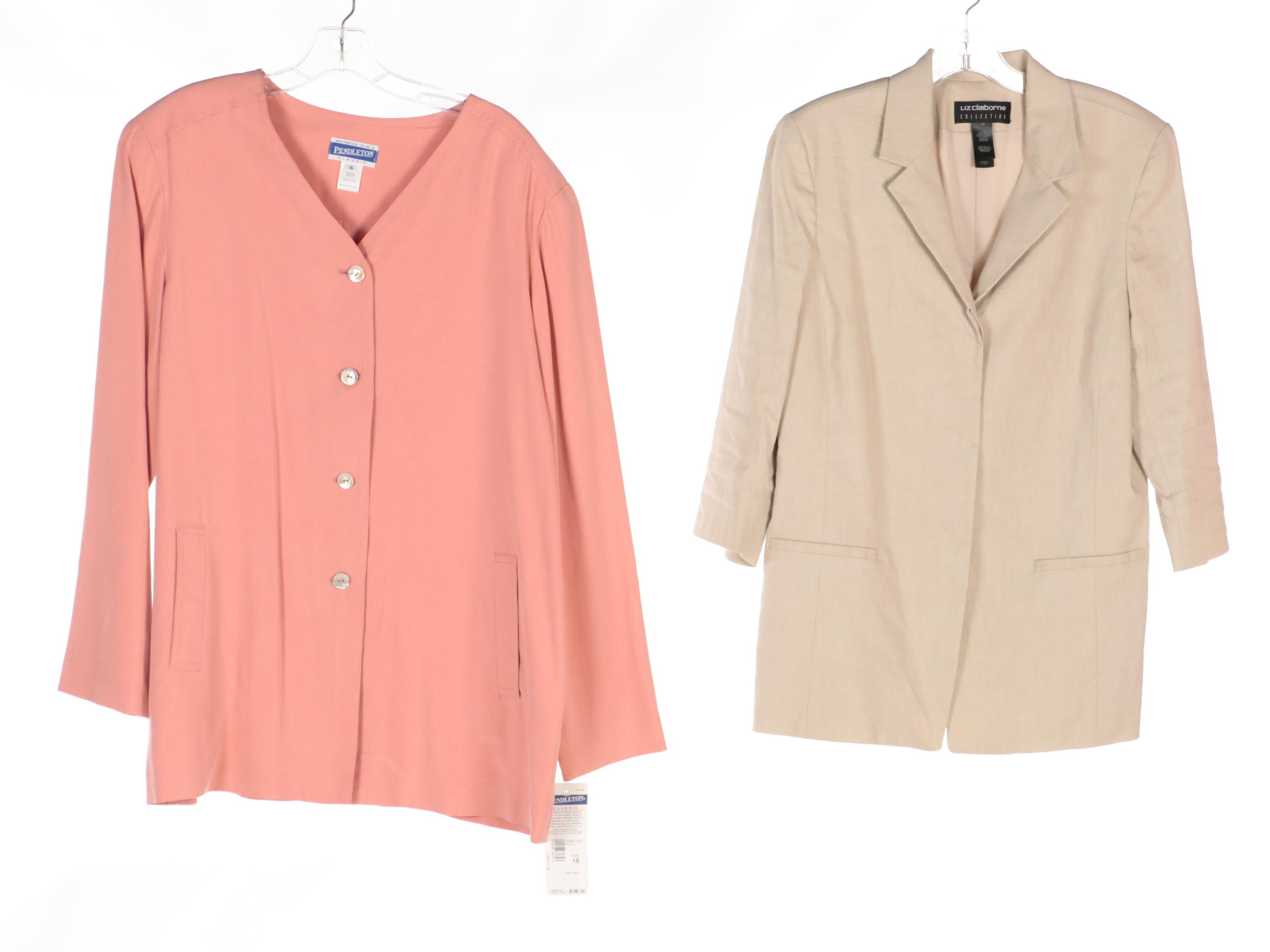 Pendleton Silk Skirt Suit and Liz Claiborne Linen Blend Pant Suit | EBTH