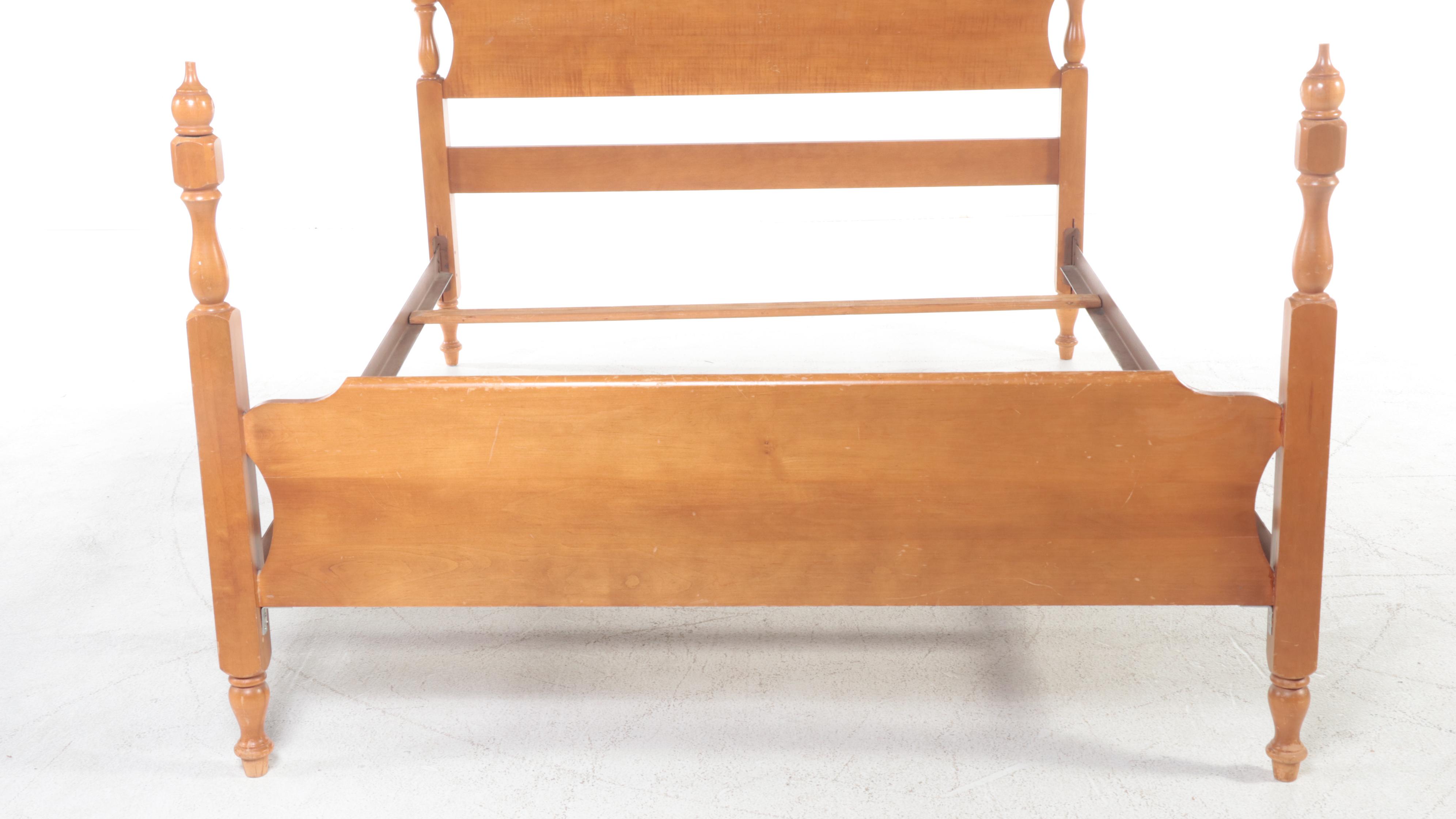 American Empire Style Maple Full Size Bed Frame | EBTH