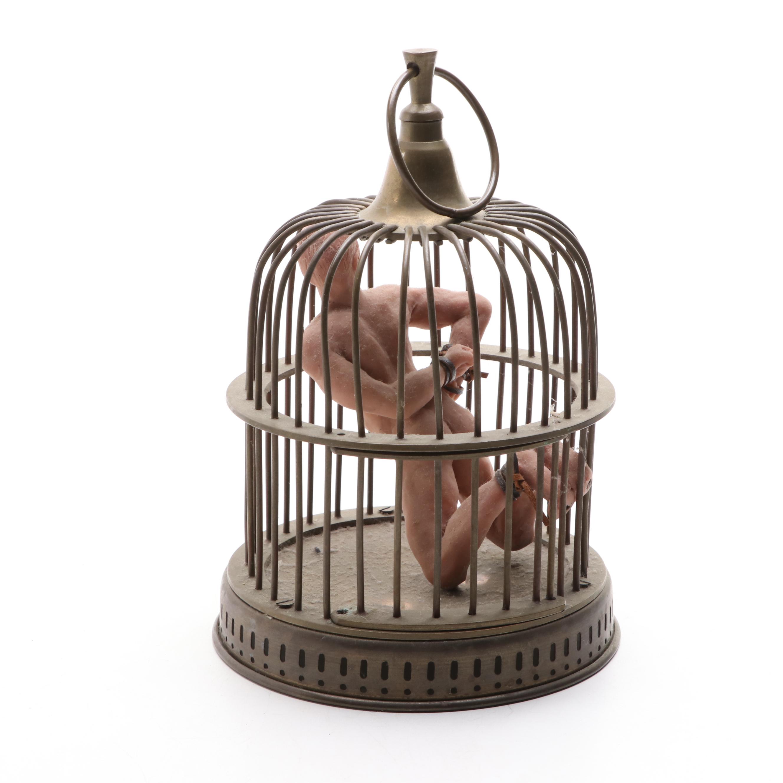 Sculpture of a Caged Man | EBTH