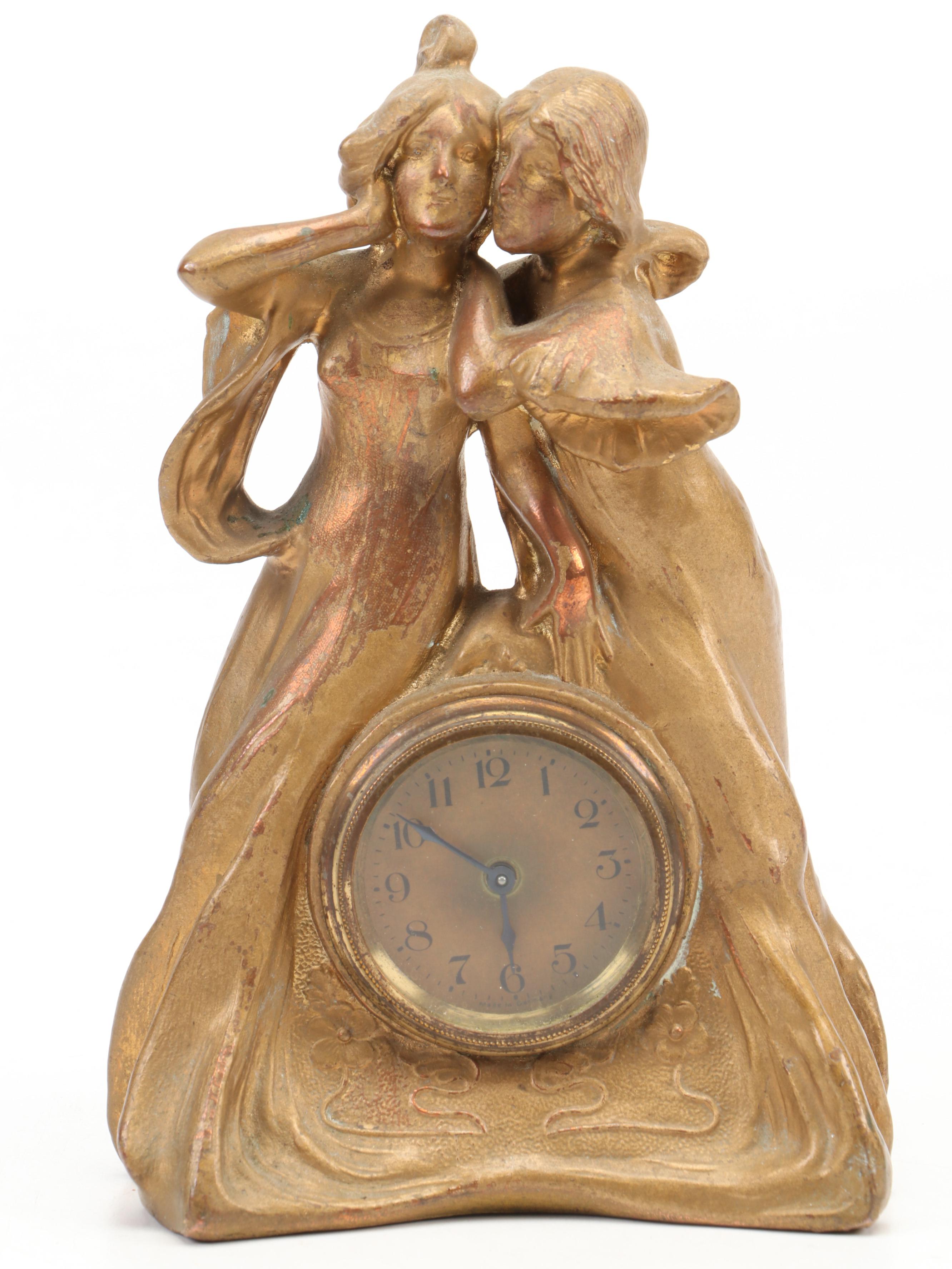 The Lux Clock Mfg. Co. and German Art Nouveau Desk Clocks | EBTH