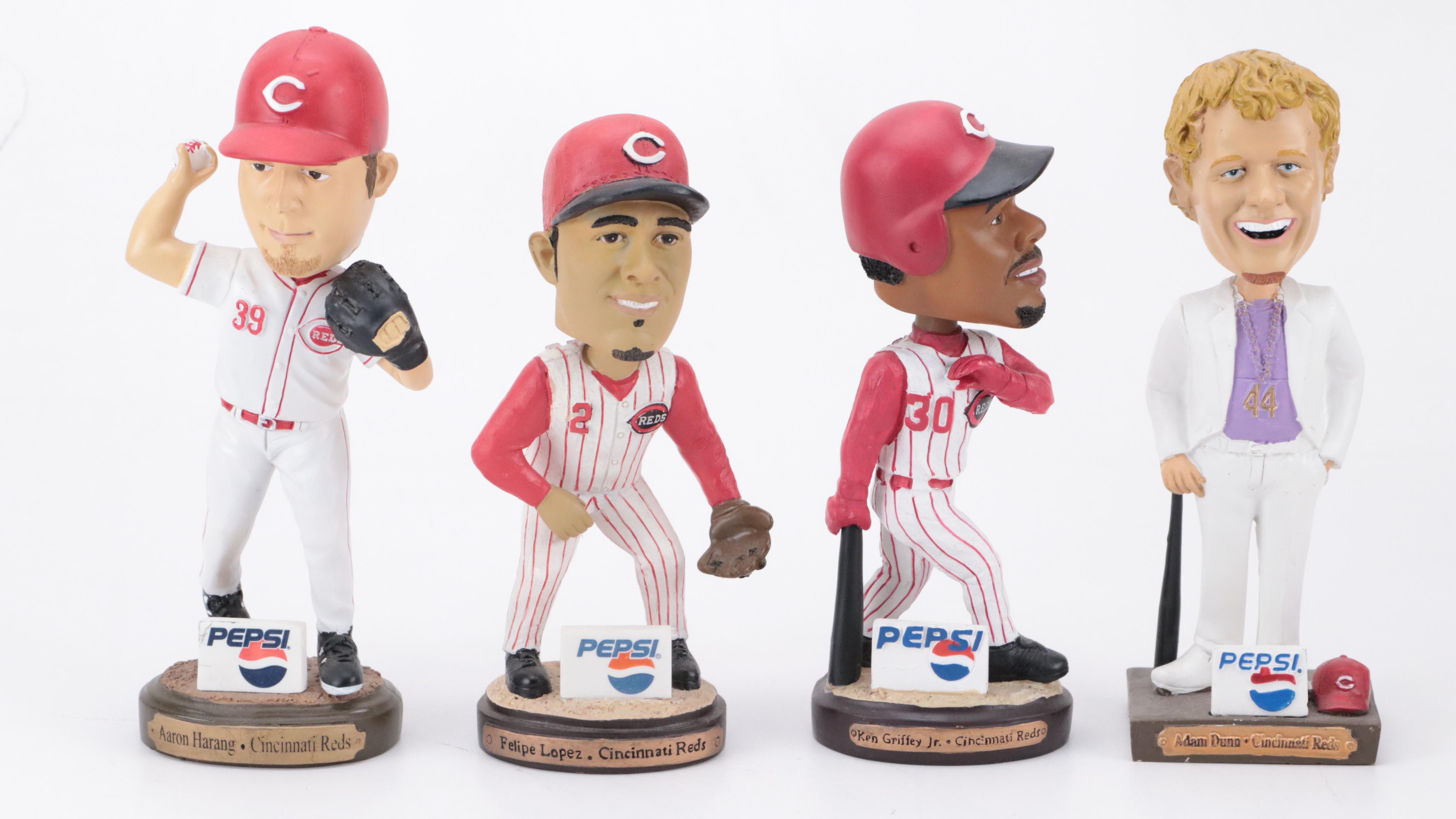 Cincinnati Reds Bobbleheads with Joey Votto, Barry Larkin, and Ken ...
