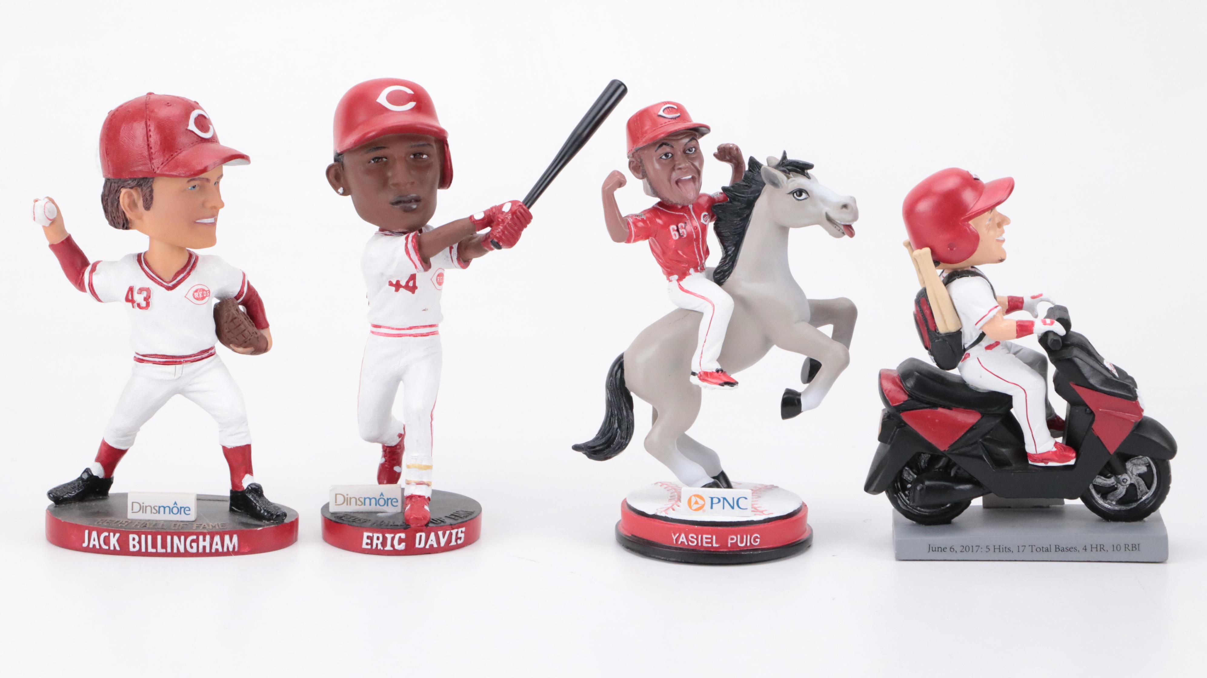 Cincinnati Reds Bobbleheads with Joey Votto, Barry Larkin, and Ken ...