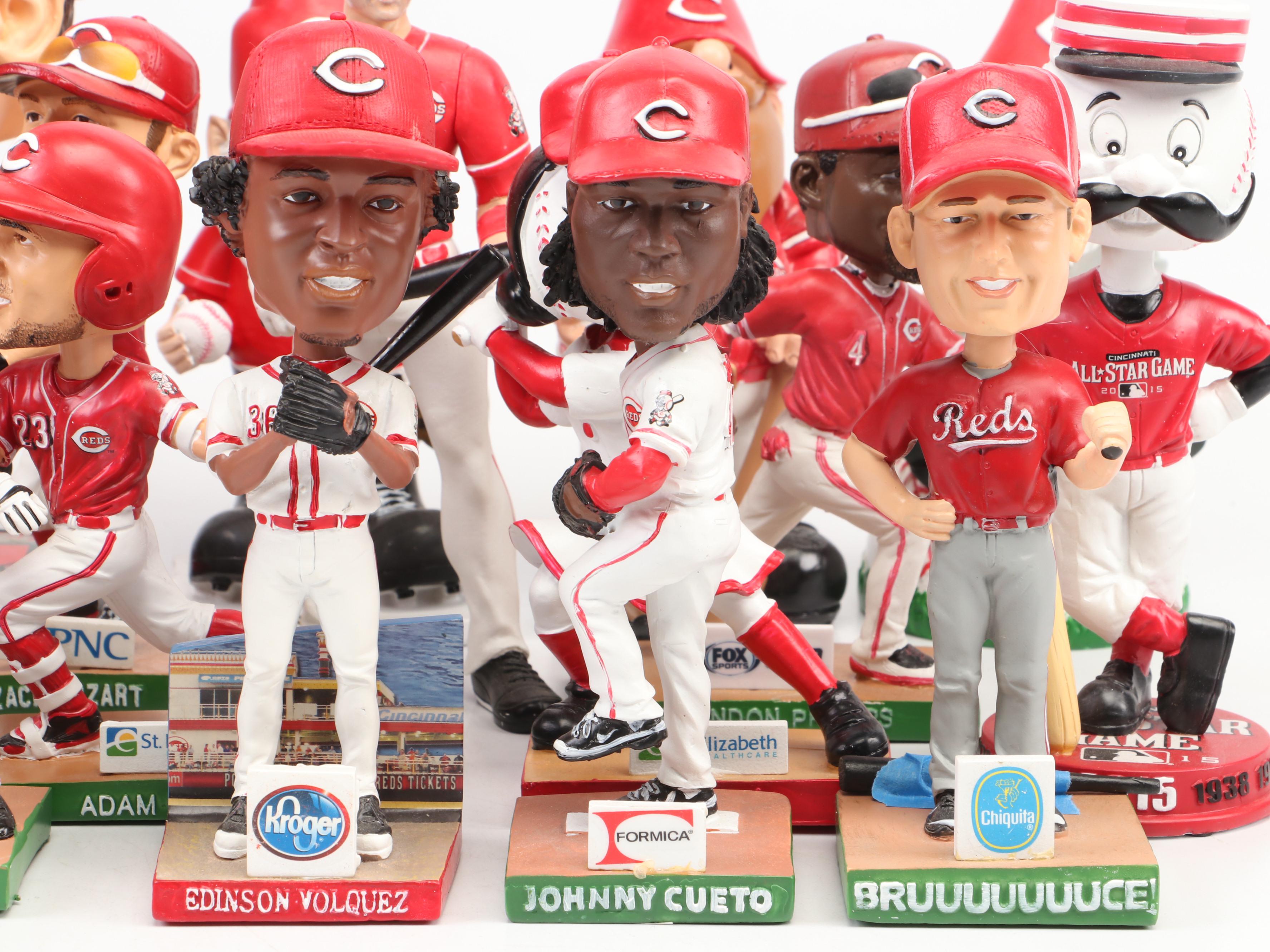 Cincinnati Reds Bobbleheads Featuring Johnny Cueto, Joey Votto, and ...