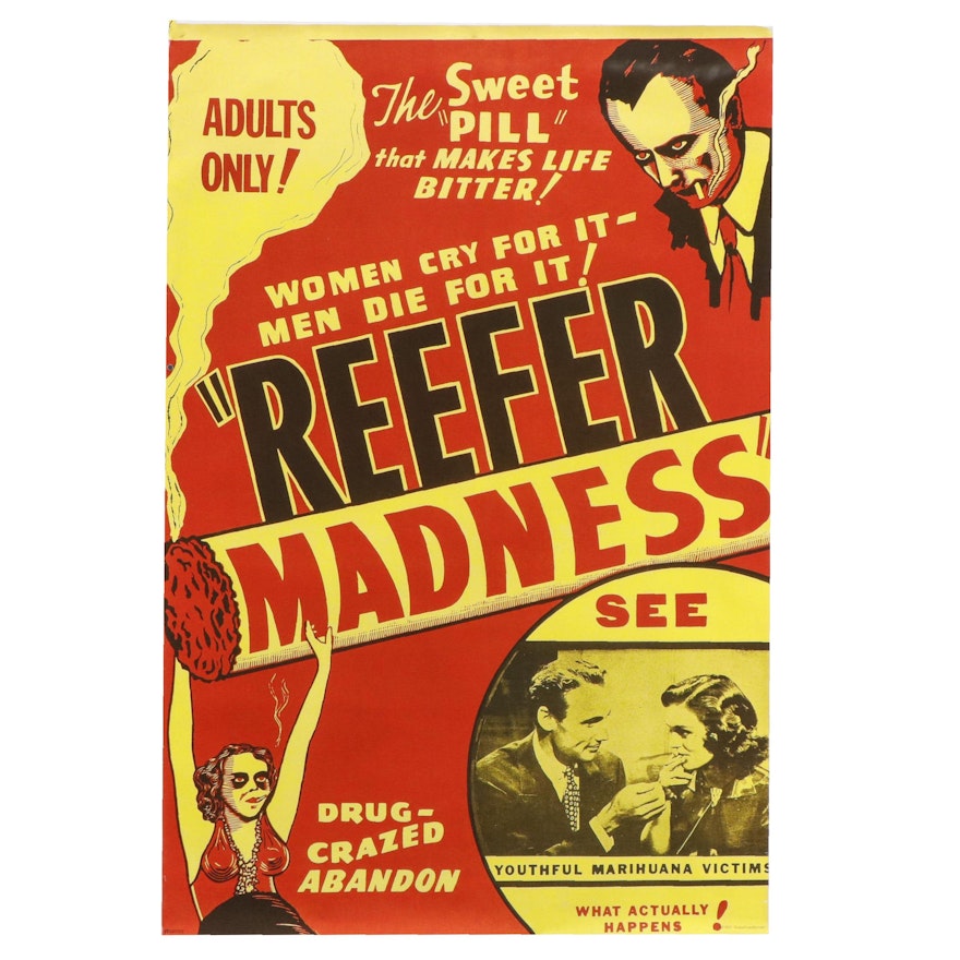 Offset Lithograph Cannabis Propaganda Offset Lithograph Cannabis Propaganda