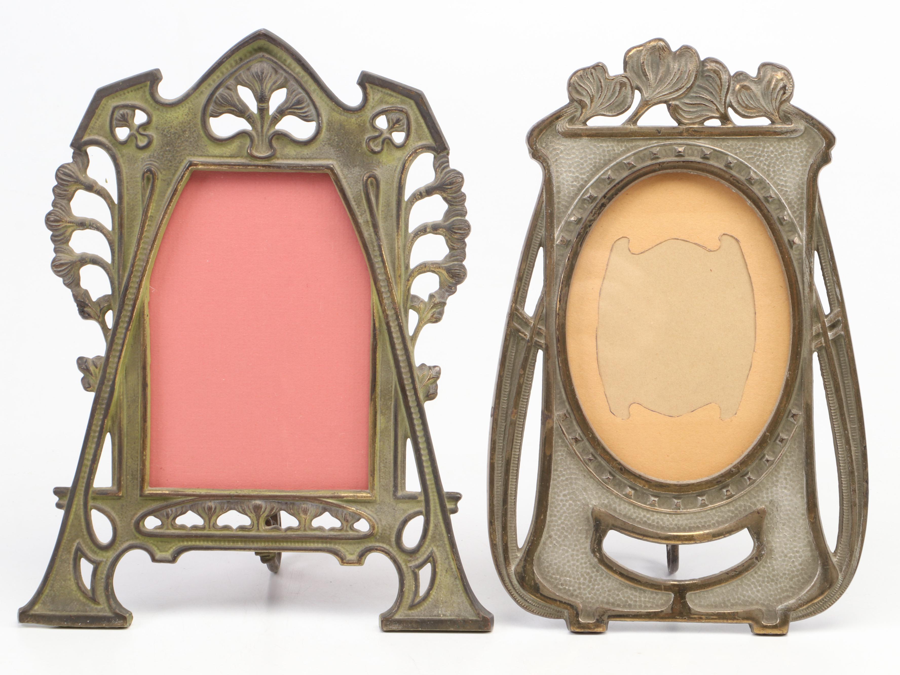 Art Nouveau Cast Metal Frames with Folding Easel Supports | Everything ...