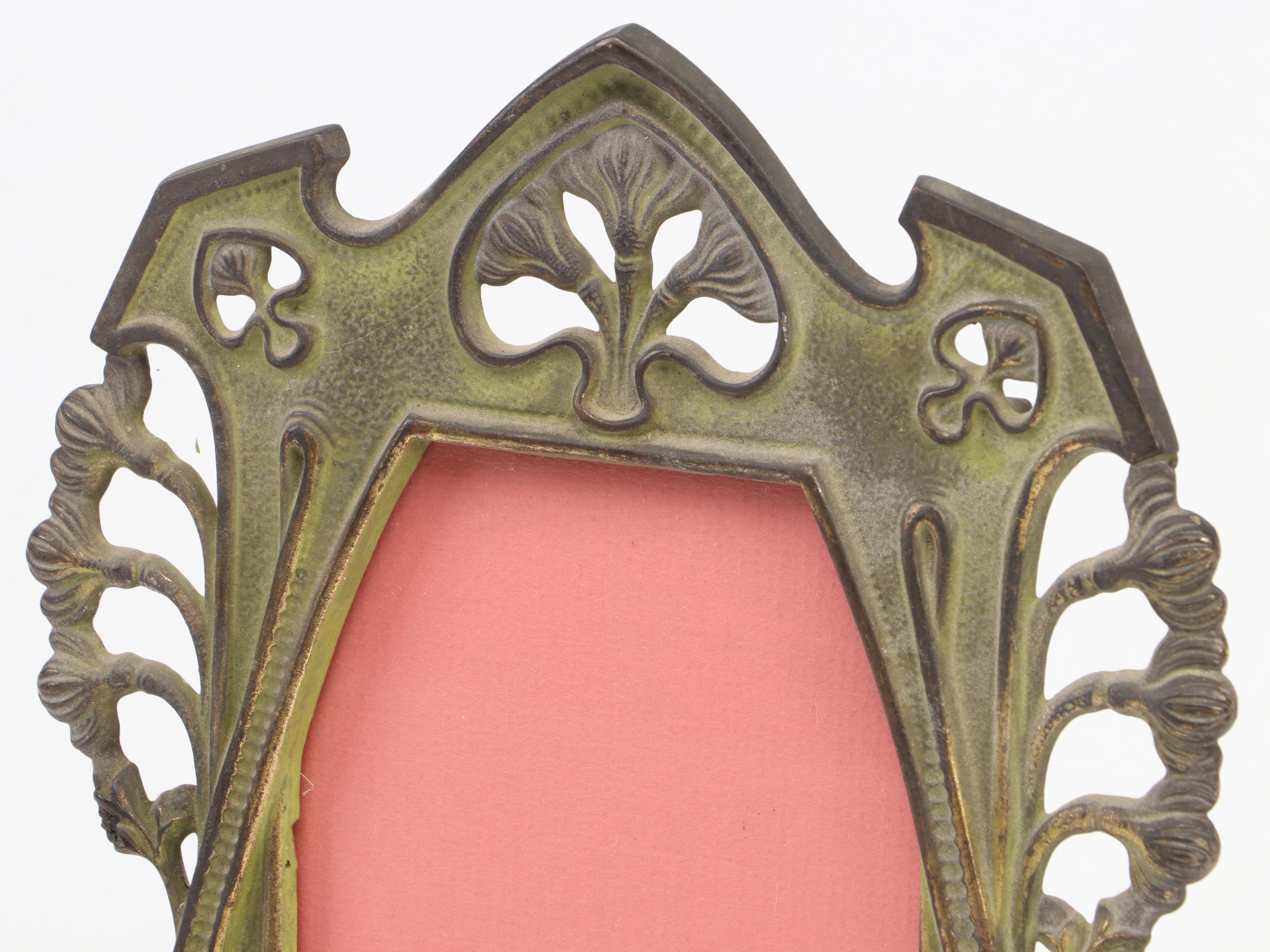 Art Nouveau Cast Metal Frames with Folding Easel Supports | Everything ...