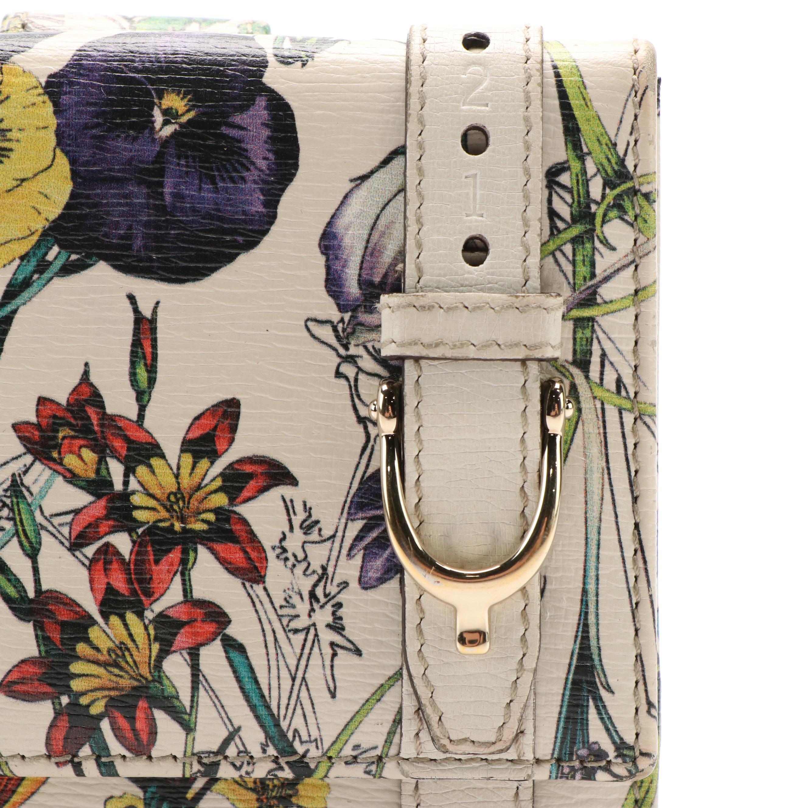 Gucci Flora French Flap Leather Bifold Wallet | EBTH