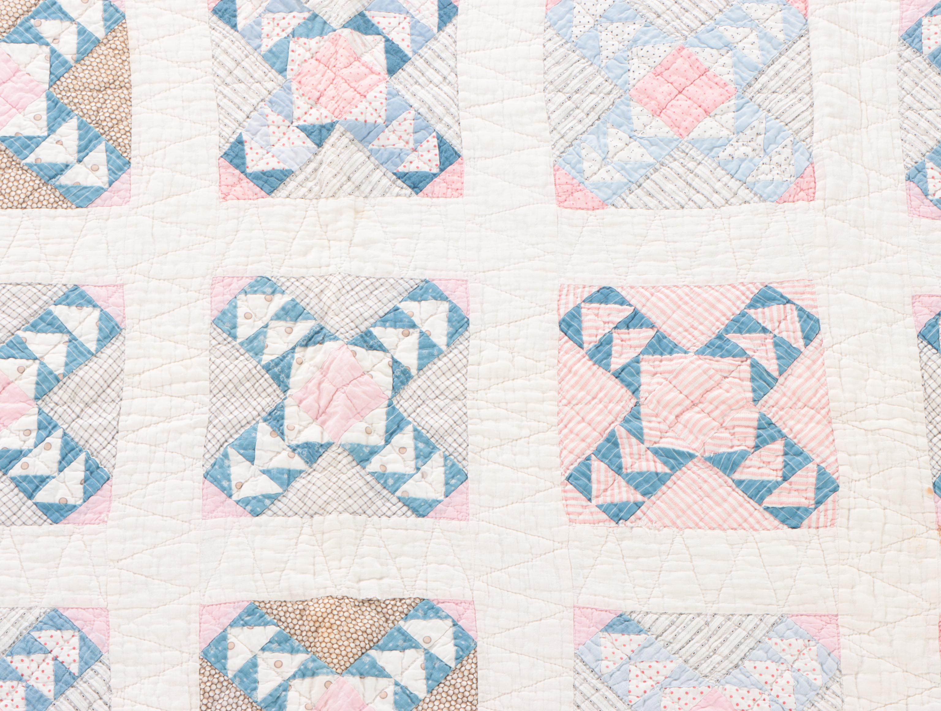 Handmade Wild Goose Chase Scrappy Quilt | EBTH