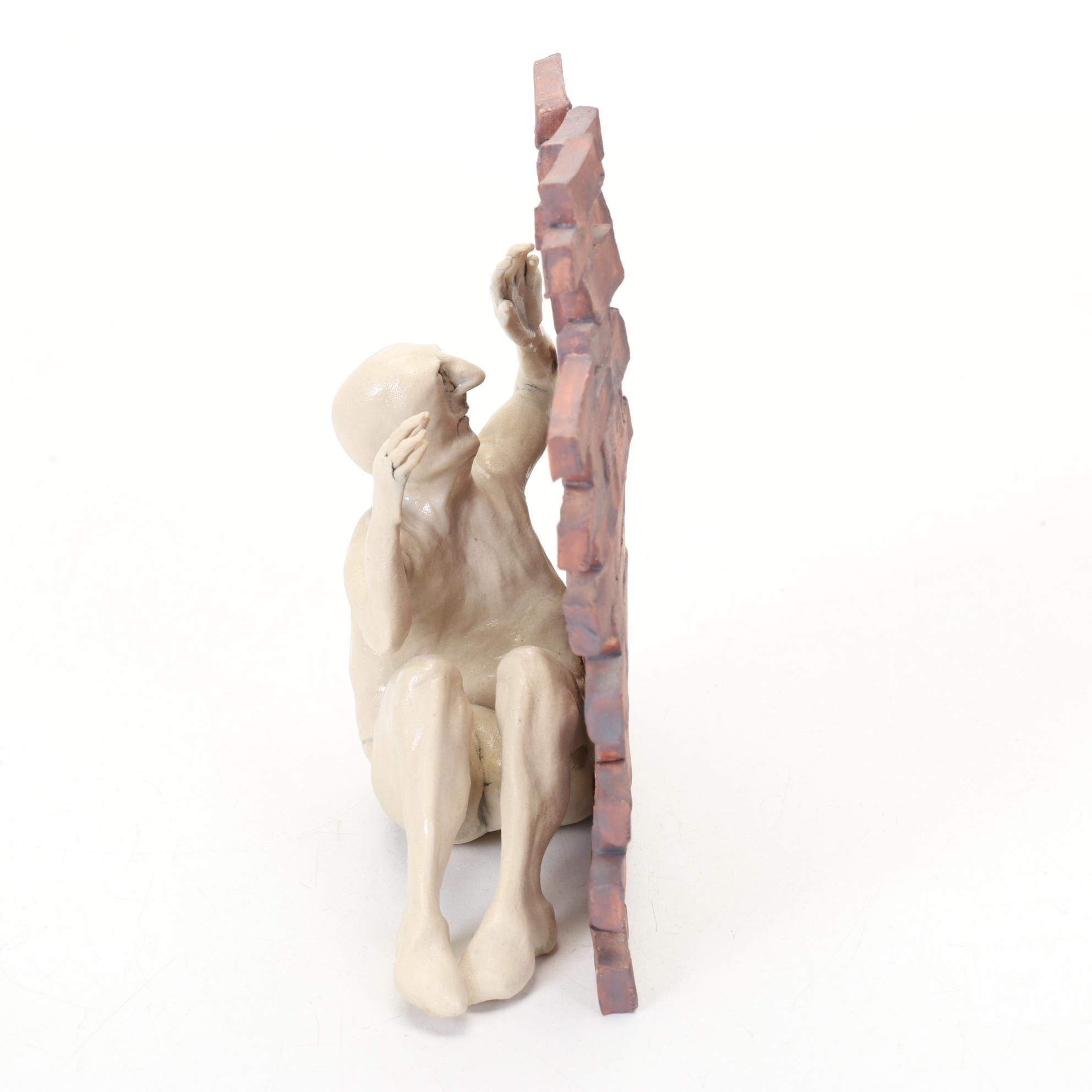 Aggie Zed Ceramic Sculpture "Brickman" | EBTH