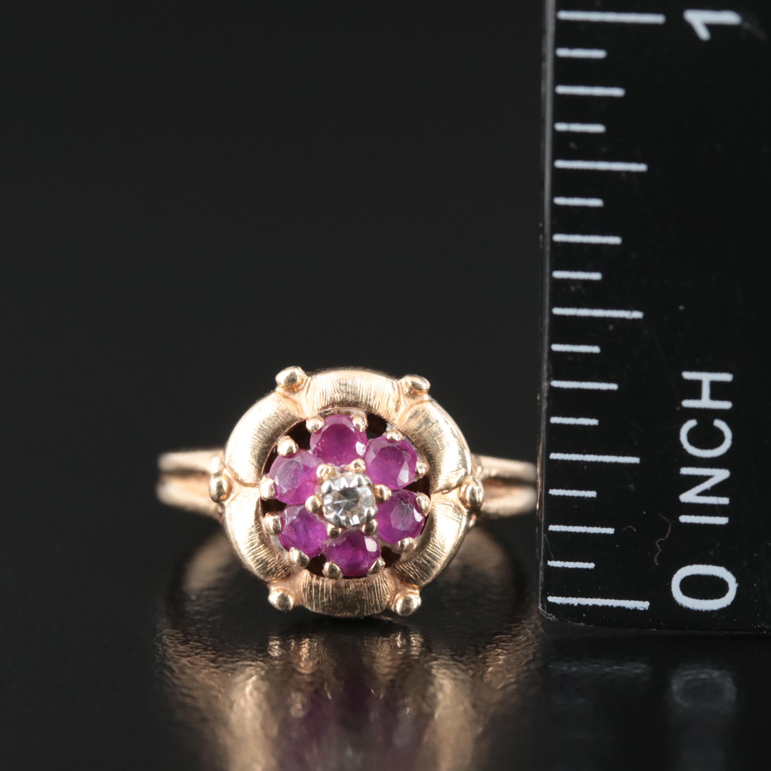 14K Diamond and Ruby Ring | EBTH