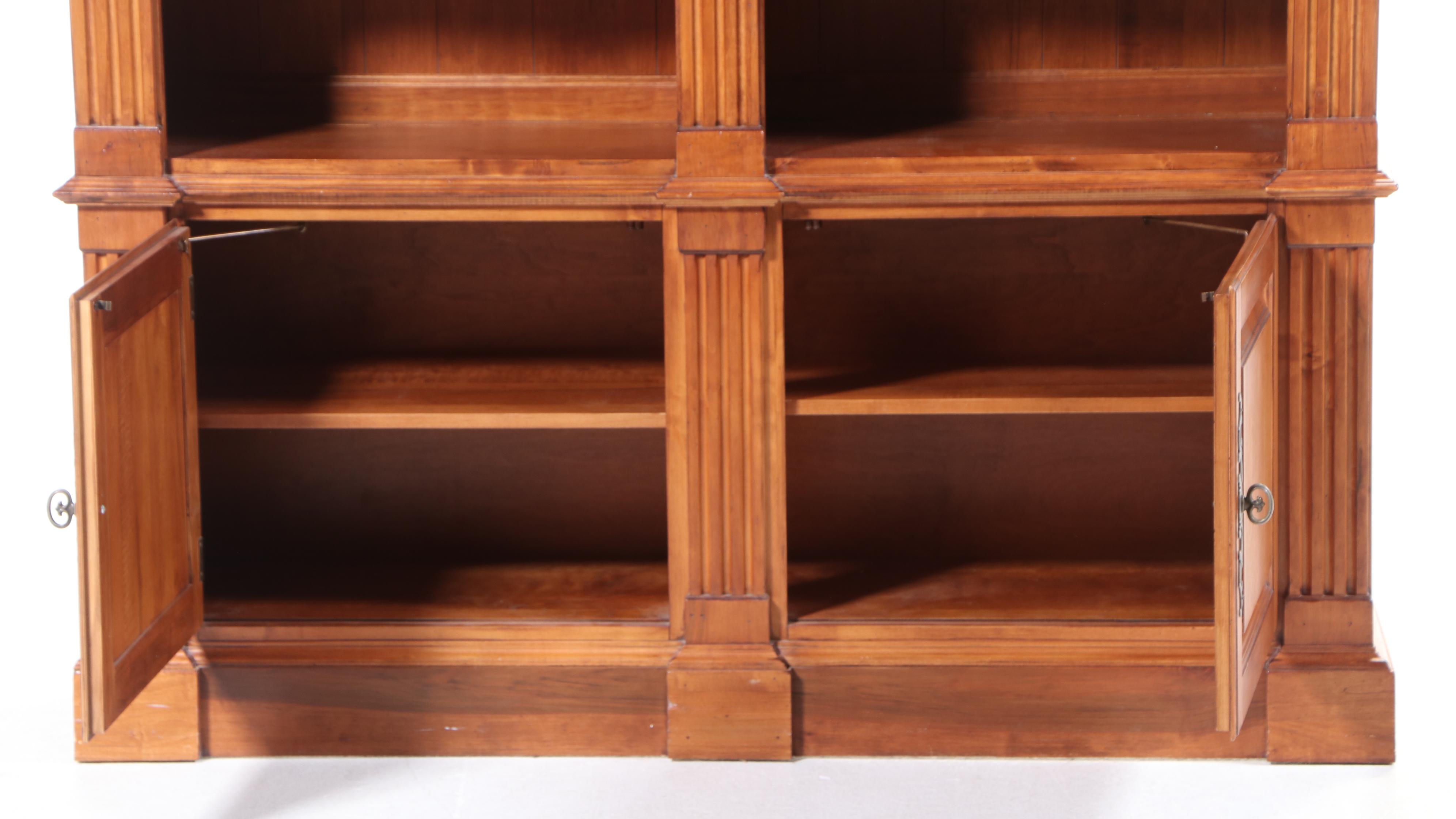 Ethan Allen "Legacy Collection" Maple Double-Arch Library Bookcase | EBTH
