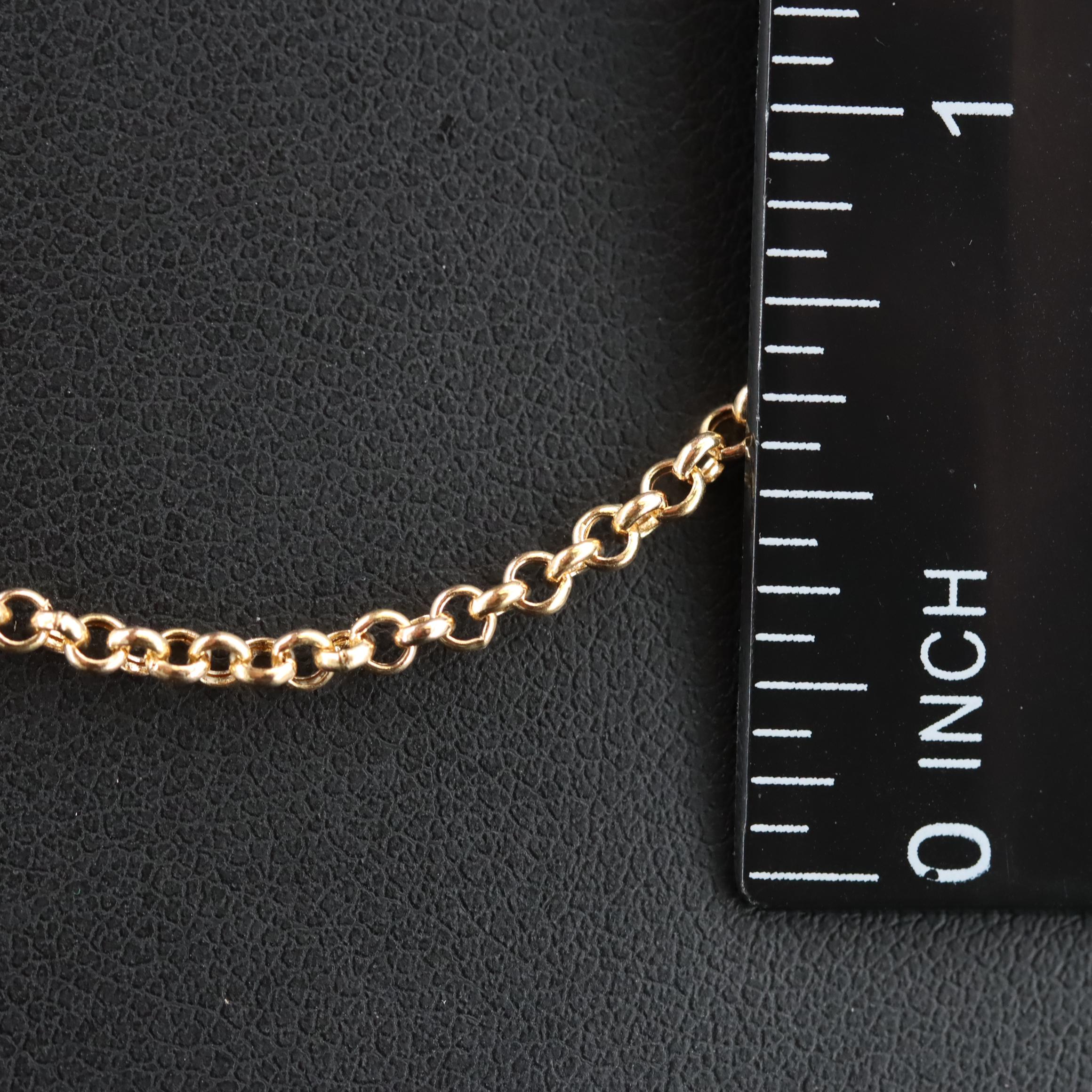 14K Rolo Chain Necklace | EBTH