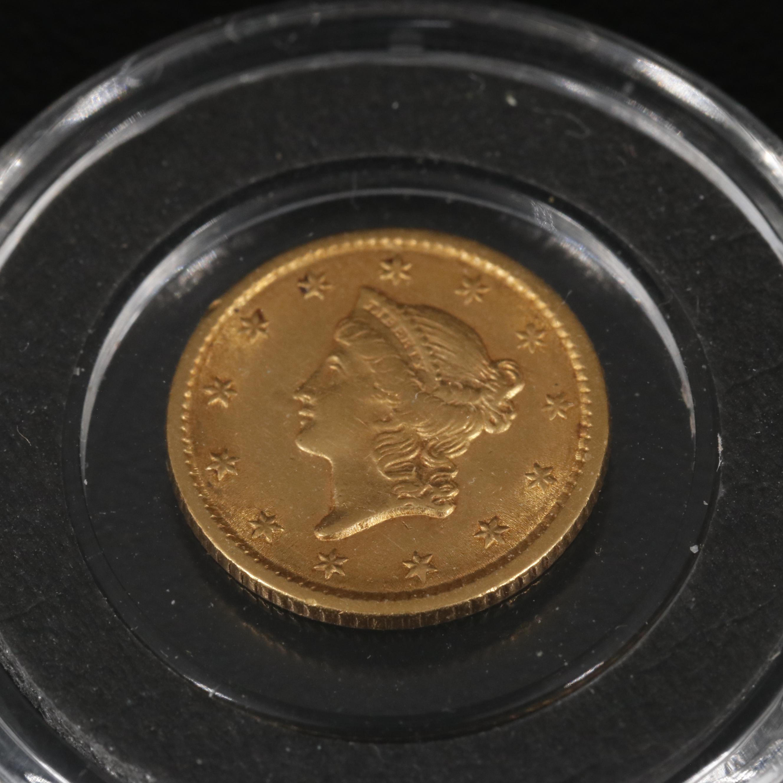 1853 Type 1, One Dollar Gold Coin | Everything But The House