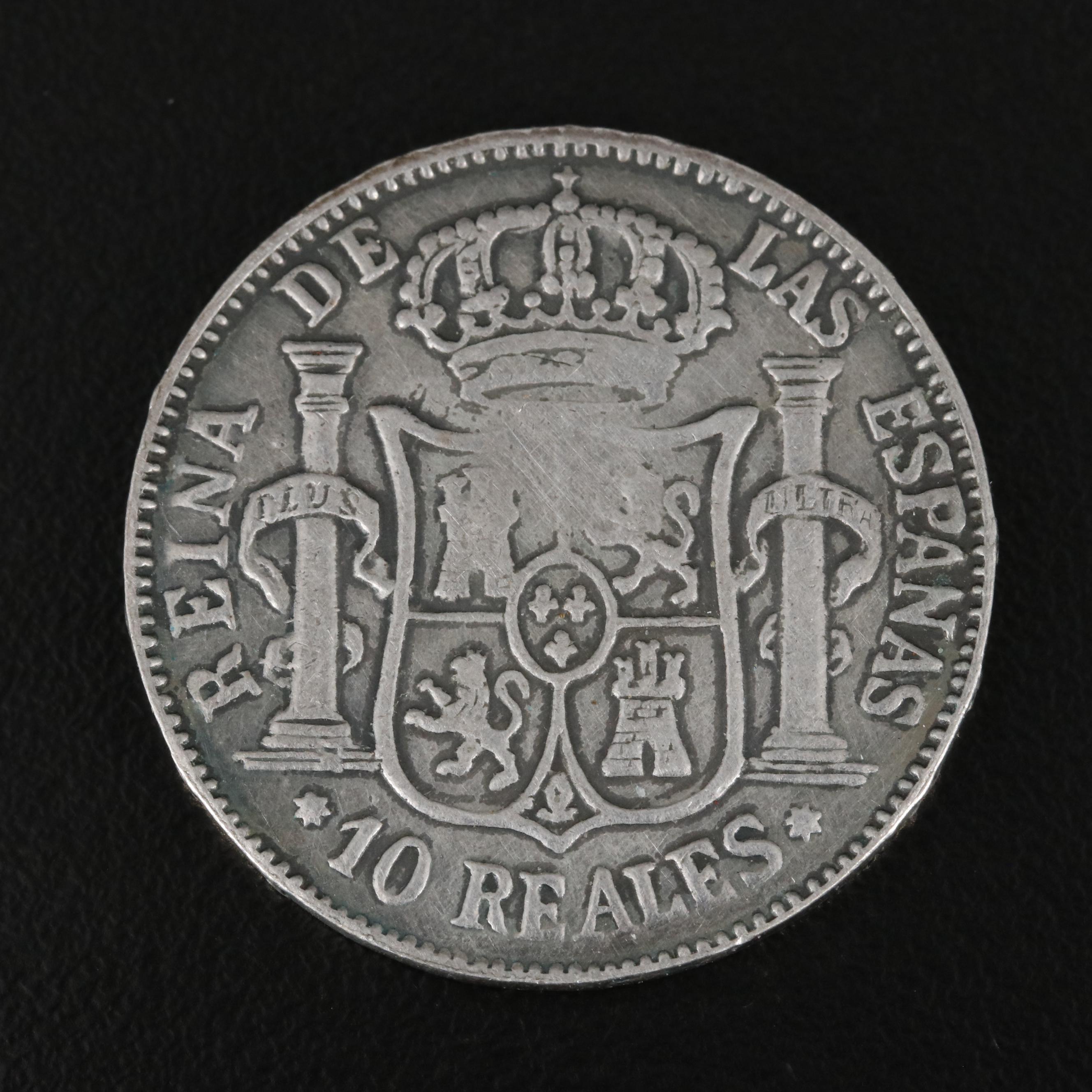 1851 Spain Silver Ten Reales | EBTH