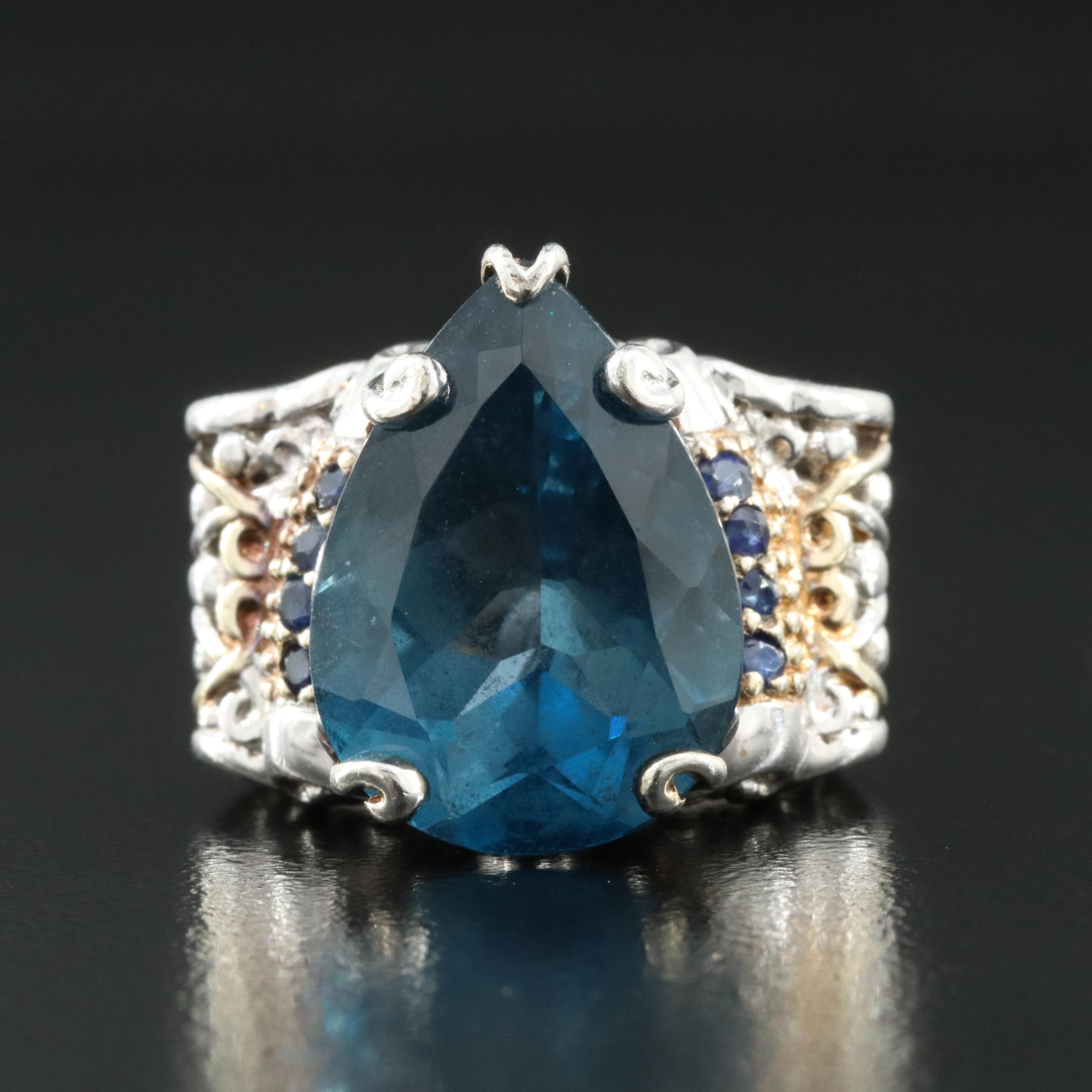 Sterling London Blue Topaz and Sapphire Ring | EBTH