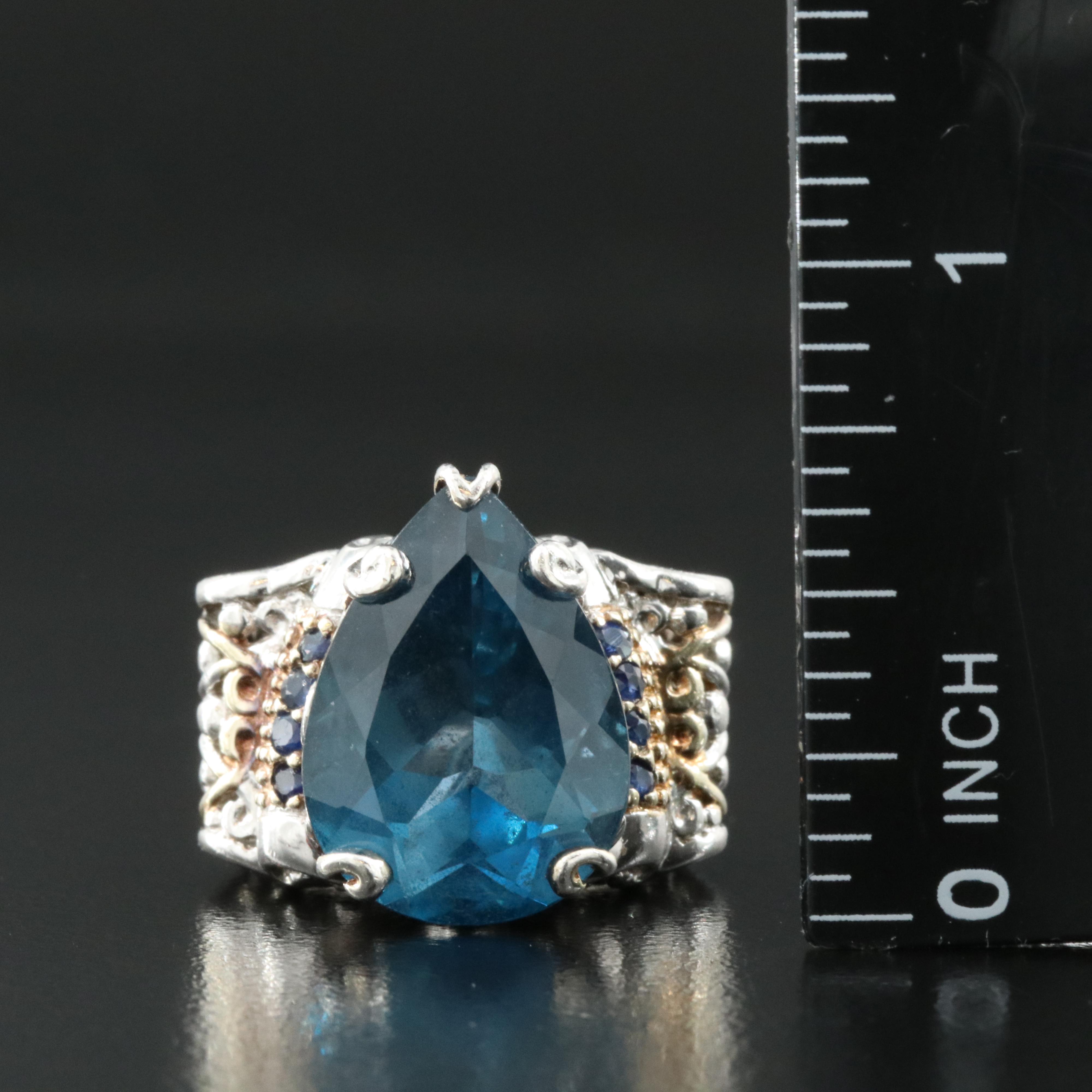 Sterling London Blue Topaz and Sapphire Ring | EBTH