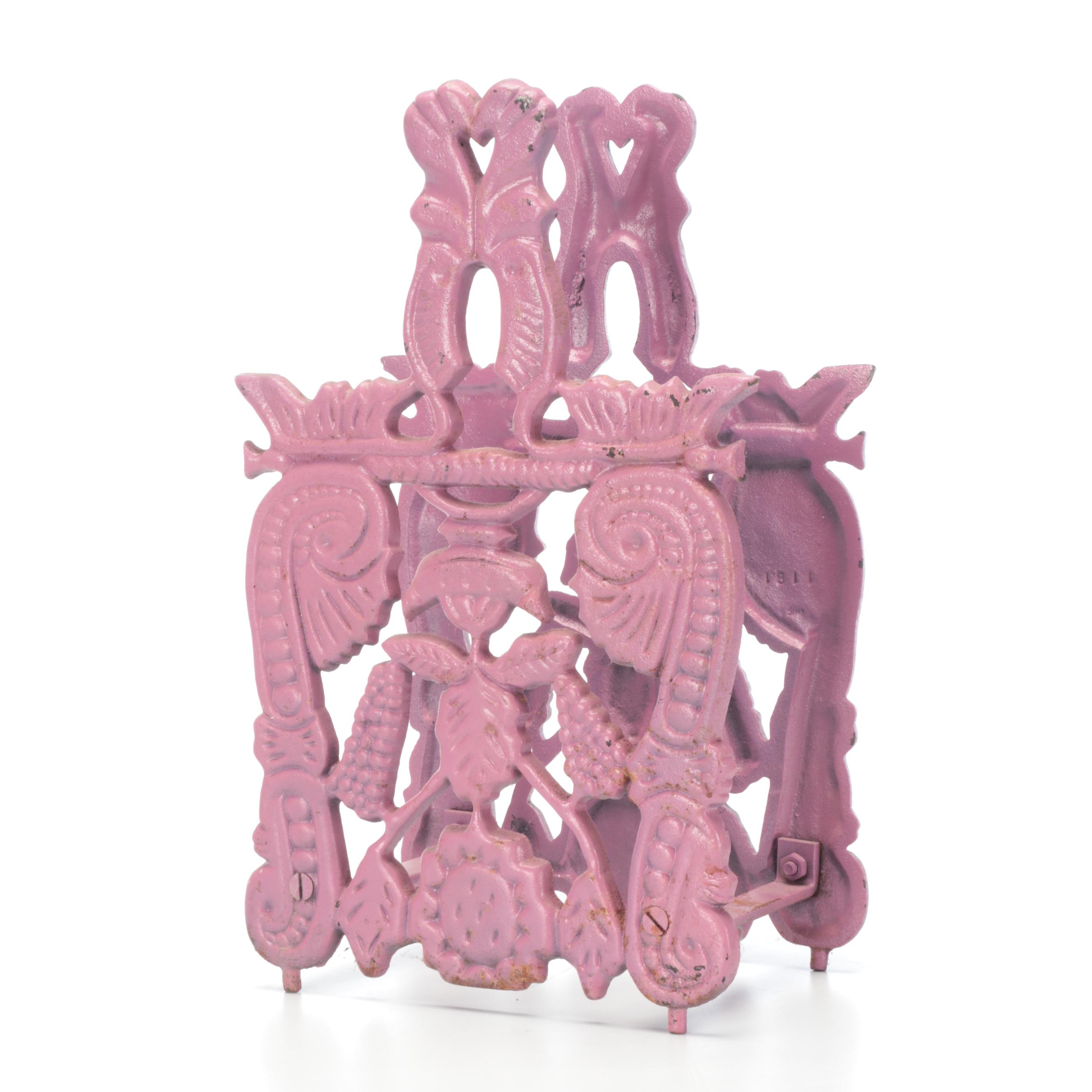 Robert Emig and Other Cast Iron Magazine Racks, Early to Mid 20th ...