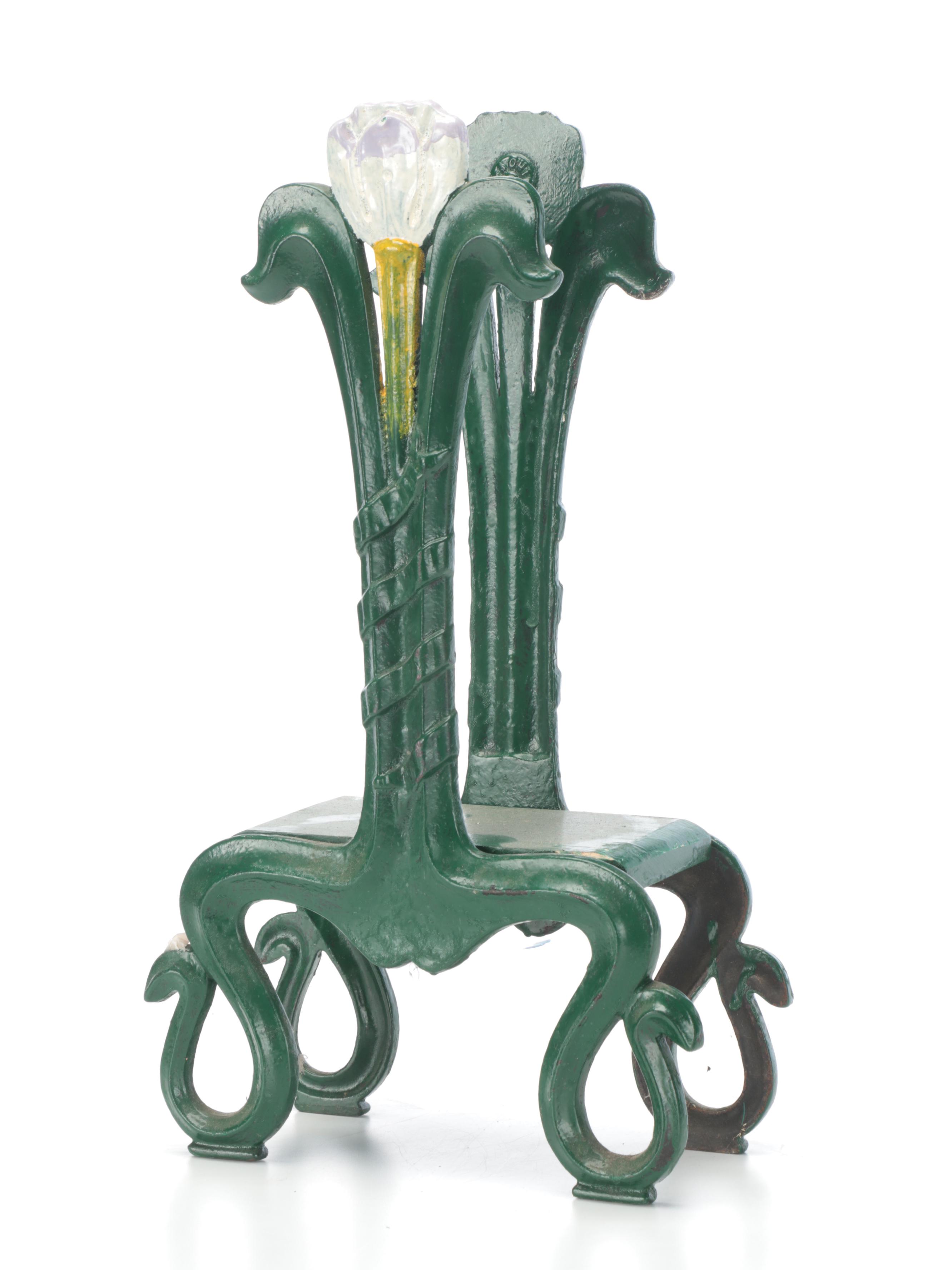 Robert Emig and Other Cast Iron Magazine Racks, Early to Mid 20th ...