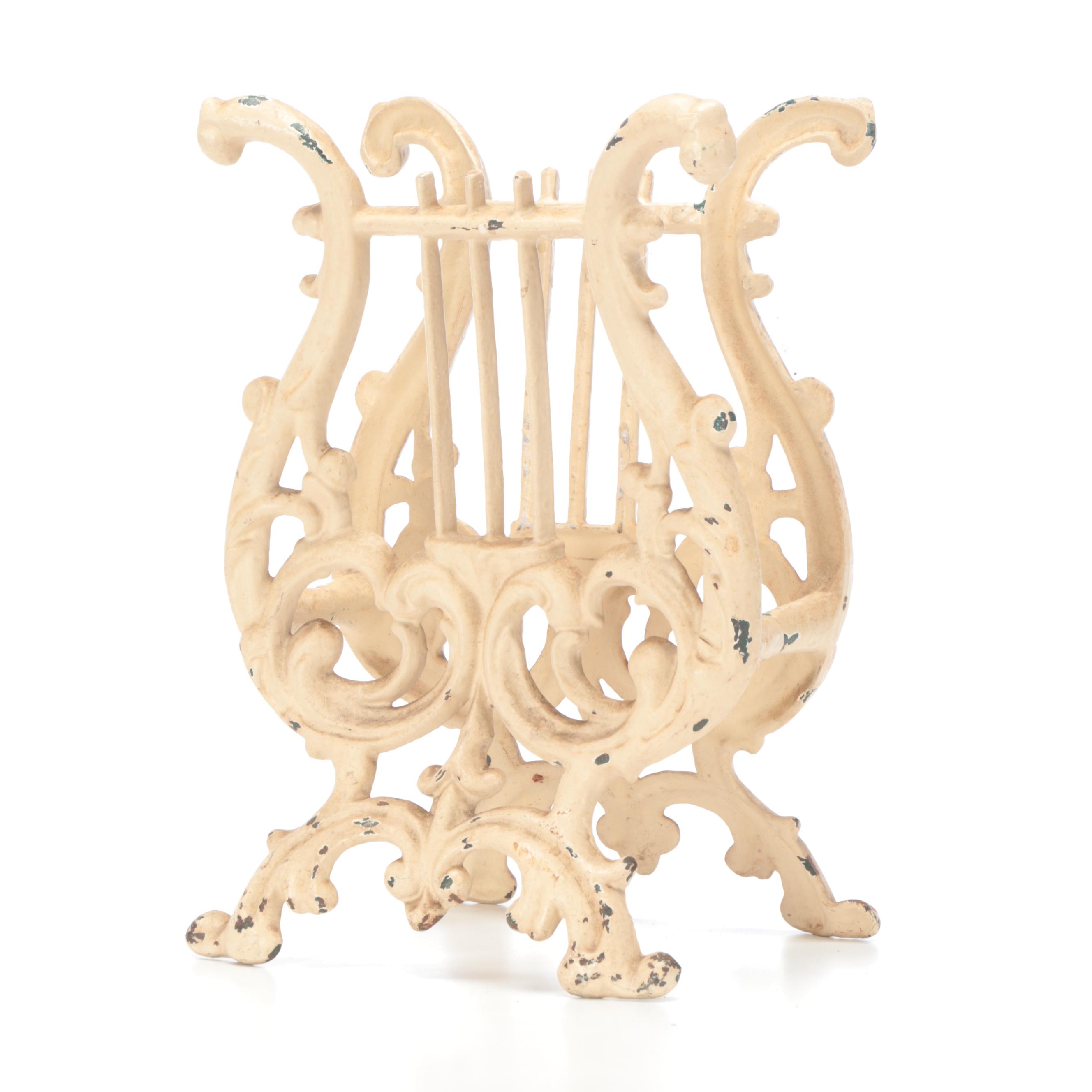 Robert Emig and Other Cast Iron Magazine Racks, Early to Mid 20th ...