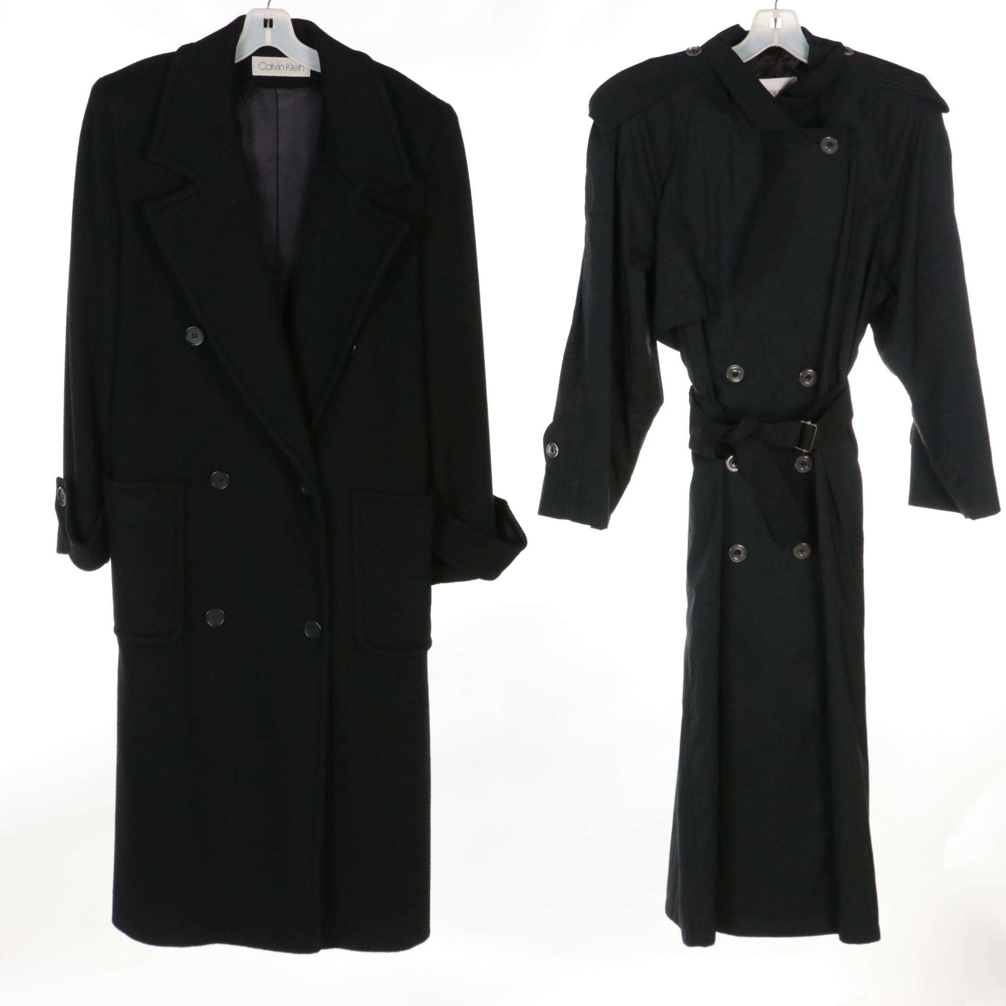 Calvin Klein Wool Blend Coat, Drizzle Raincoat, and Jones New York ...