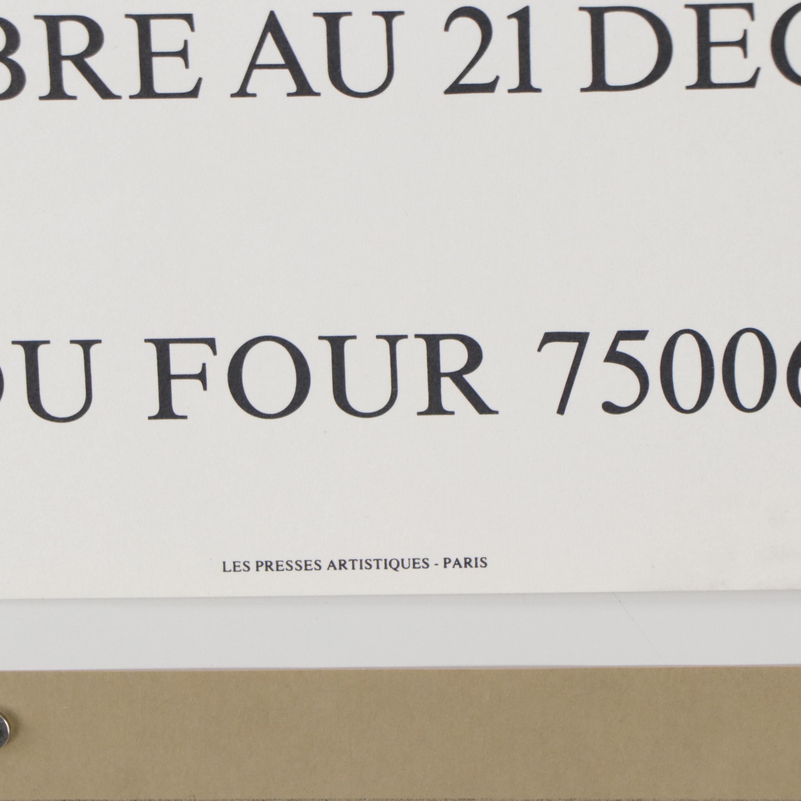 French and Danish Exhibition Posters for Claes Oldenburg, Alain Le ...