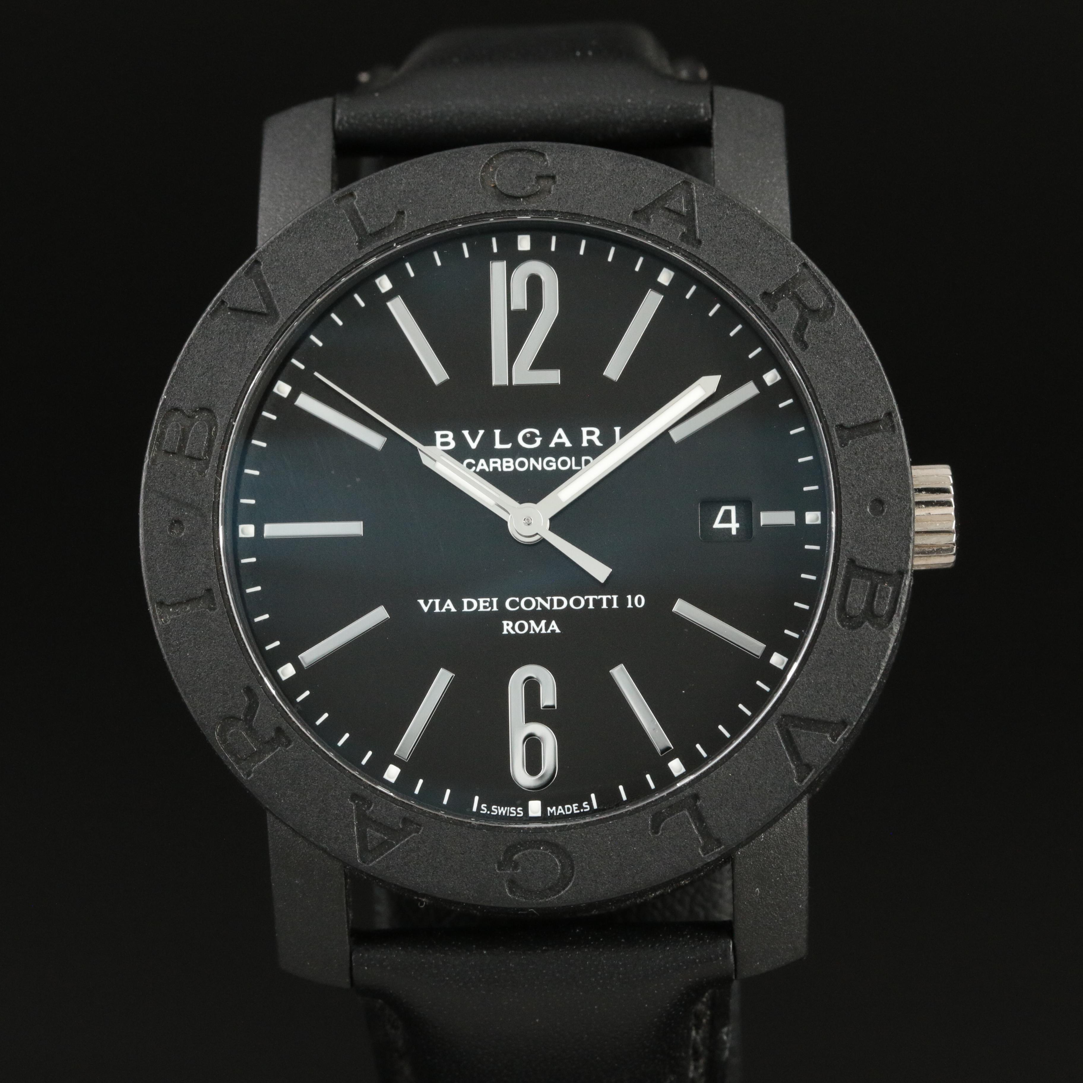 BVLGARI Carbongold Via Dei Condotti 10, Roma Wristwatch | EBTH
