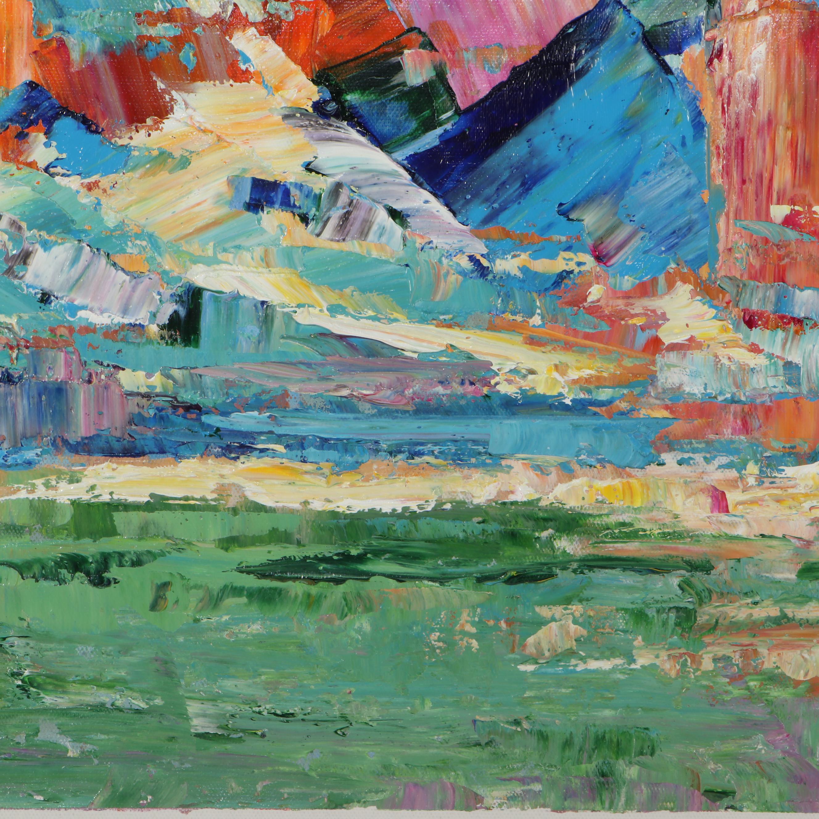 Bing Abstract Landscape Oil Painting, 21st Century | EBTH