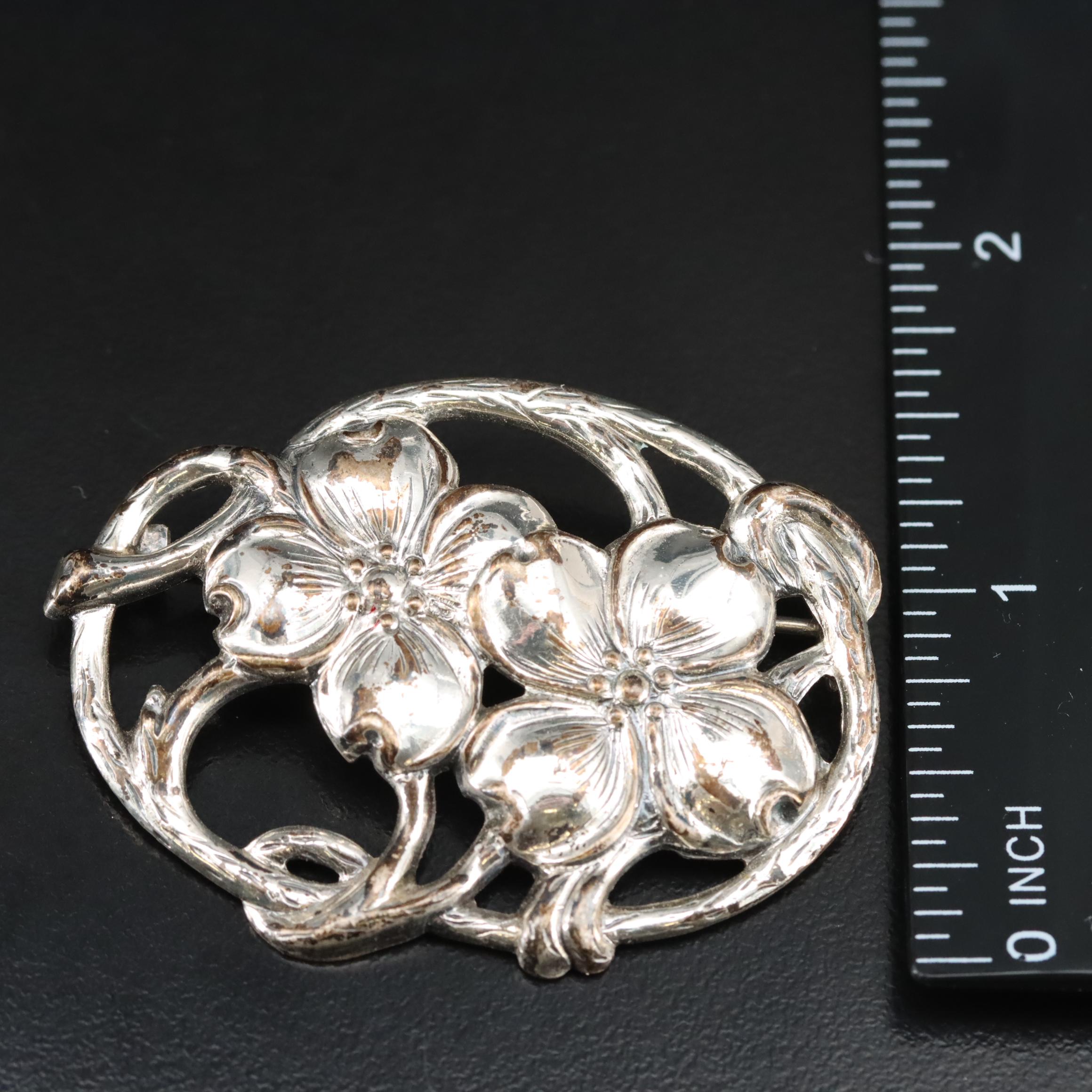 Stuart Nye Featured in Vintage Sterling Floral Jewelry | EBTH