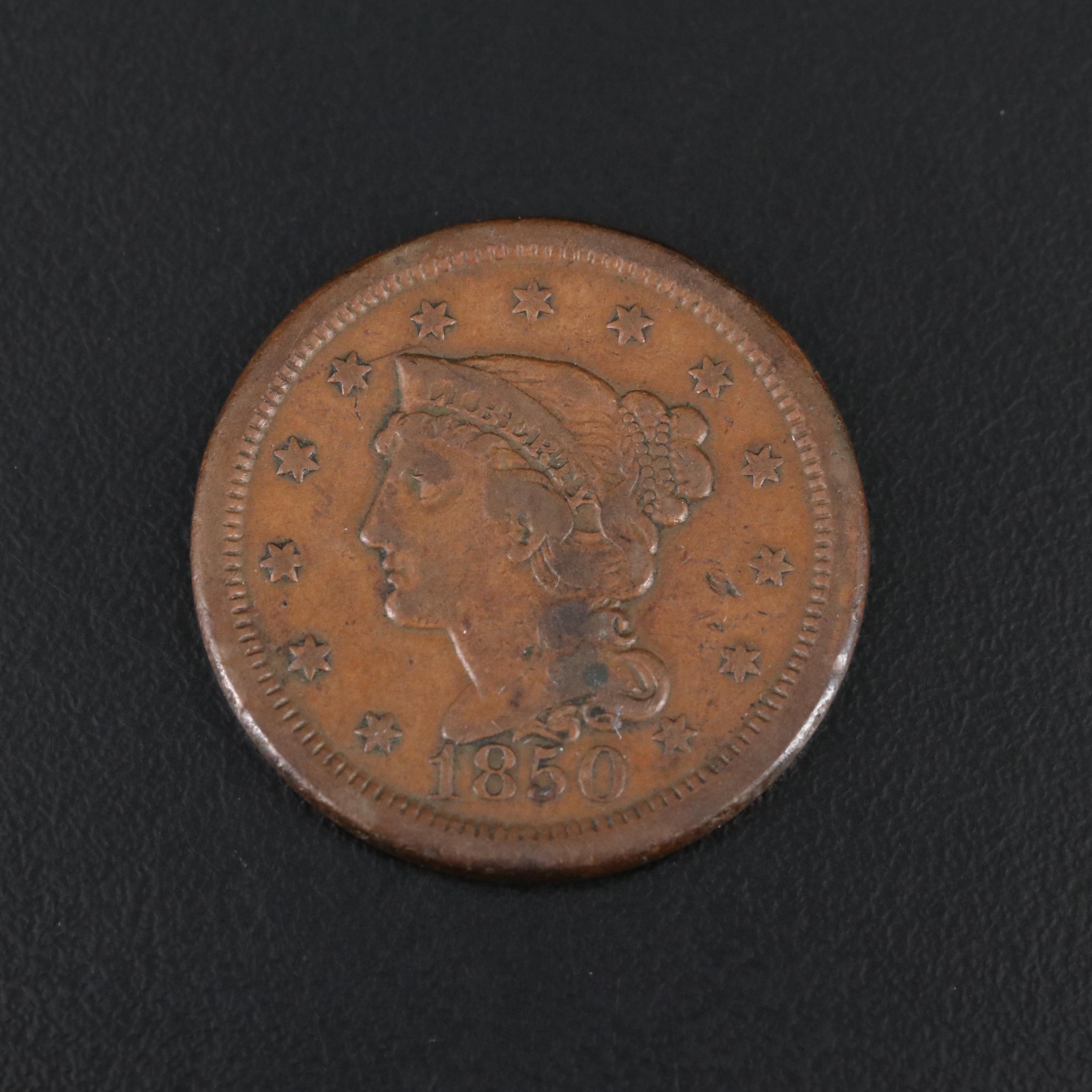 Group of Seven United States Large Cents With an 1836 | EBTH