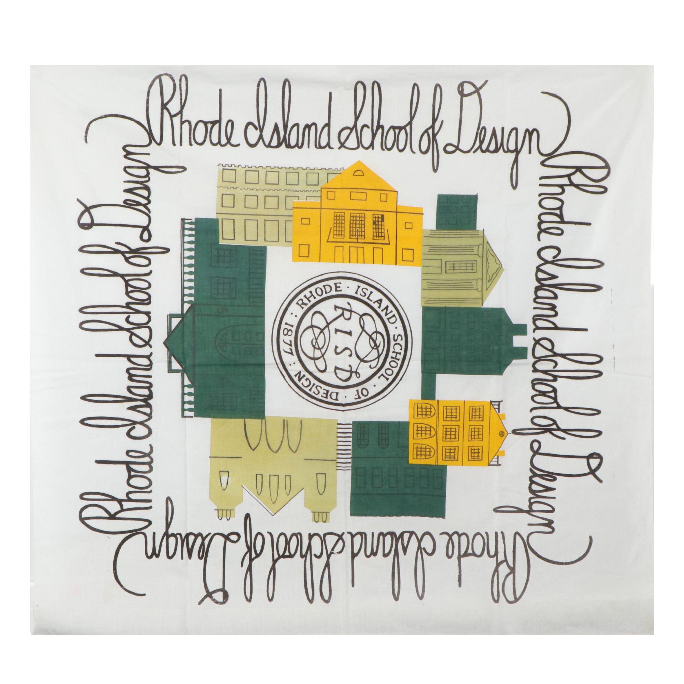 Rhode Island School of Design Screenprinted Textile | EBTH