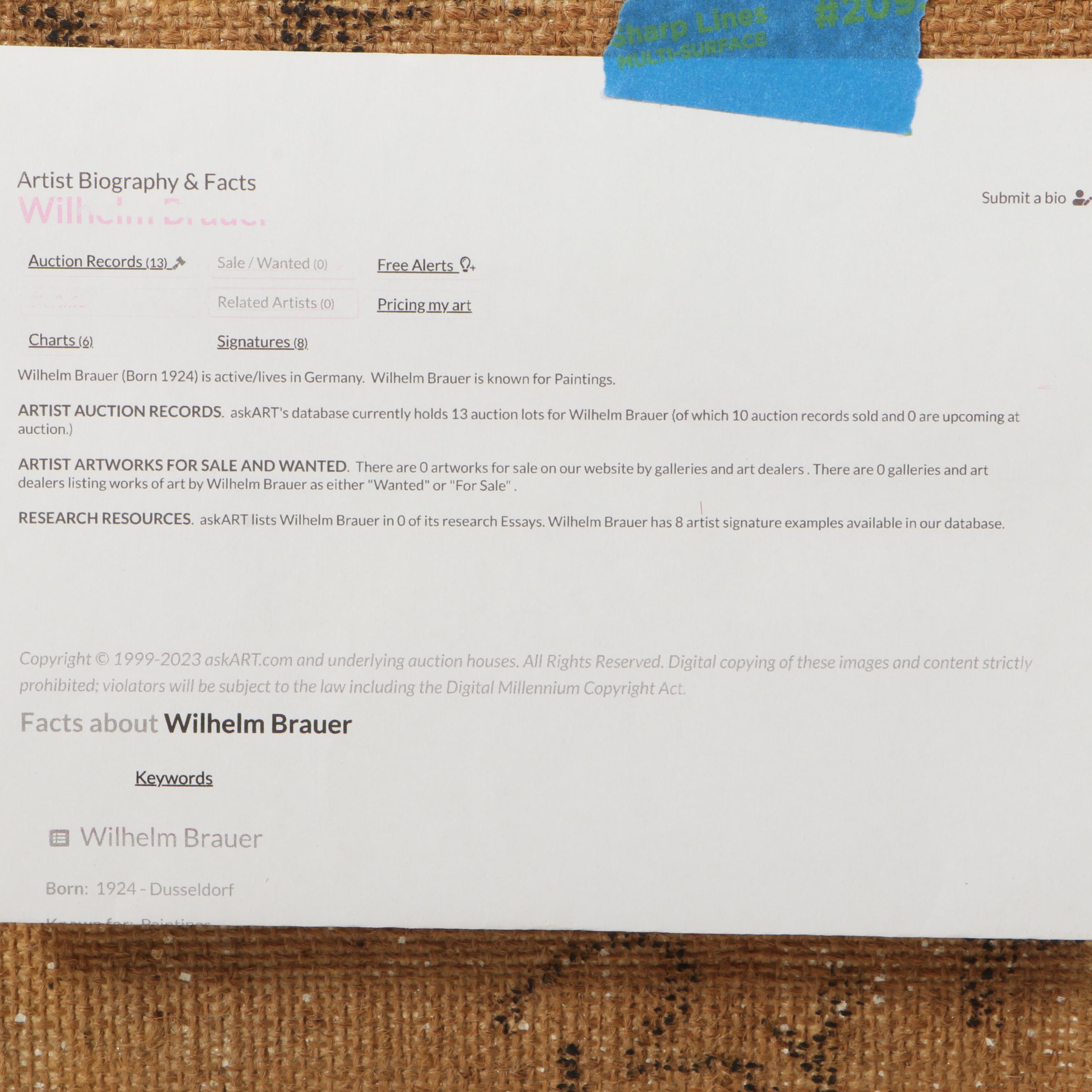 Wilhelm Brauer Bucolic Landscape Oil Painting With Cottage and Stream ...