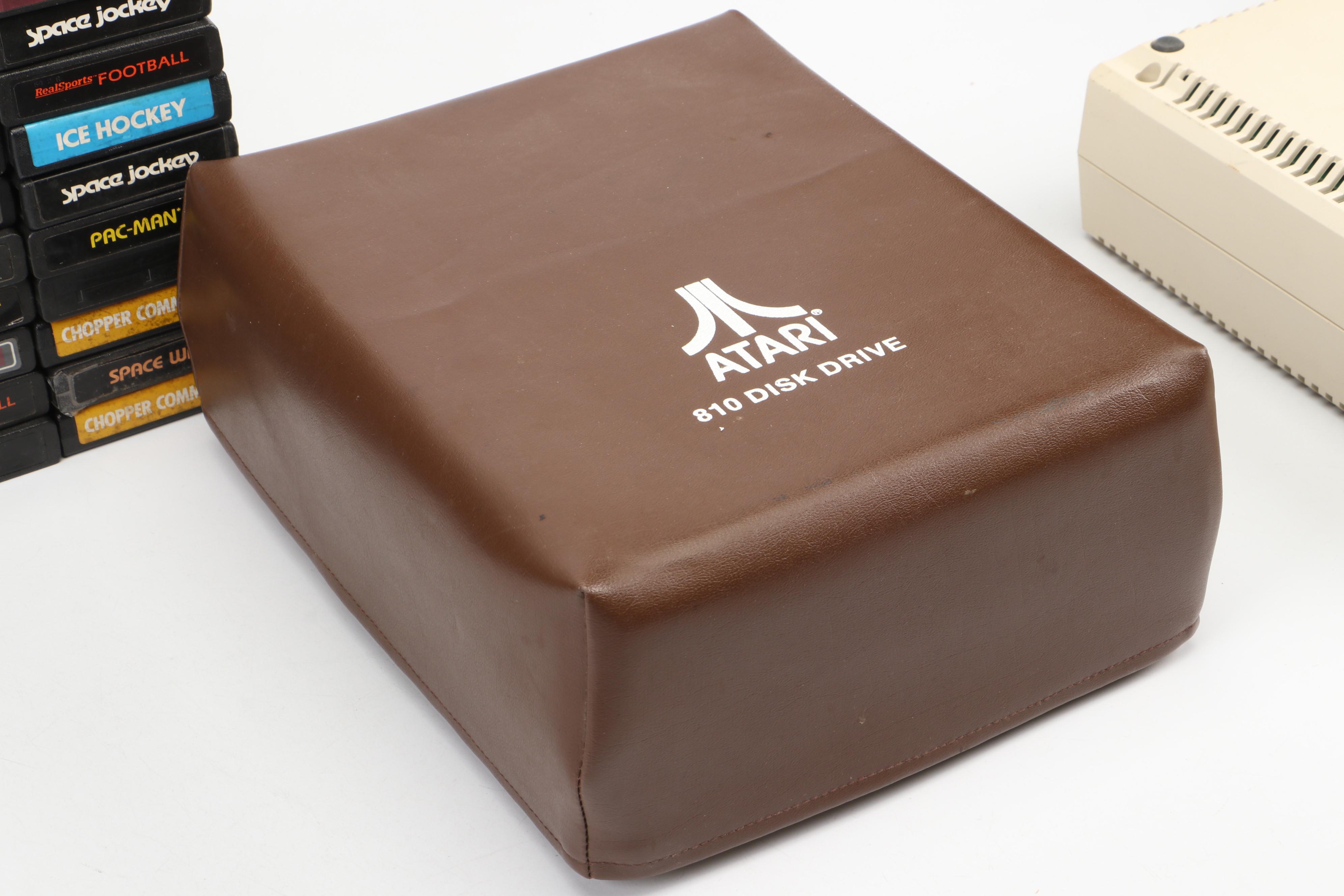 Atari 800XL Console, 810 Disk Drive, Coleco Vision, Video Games, and ...