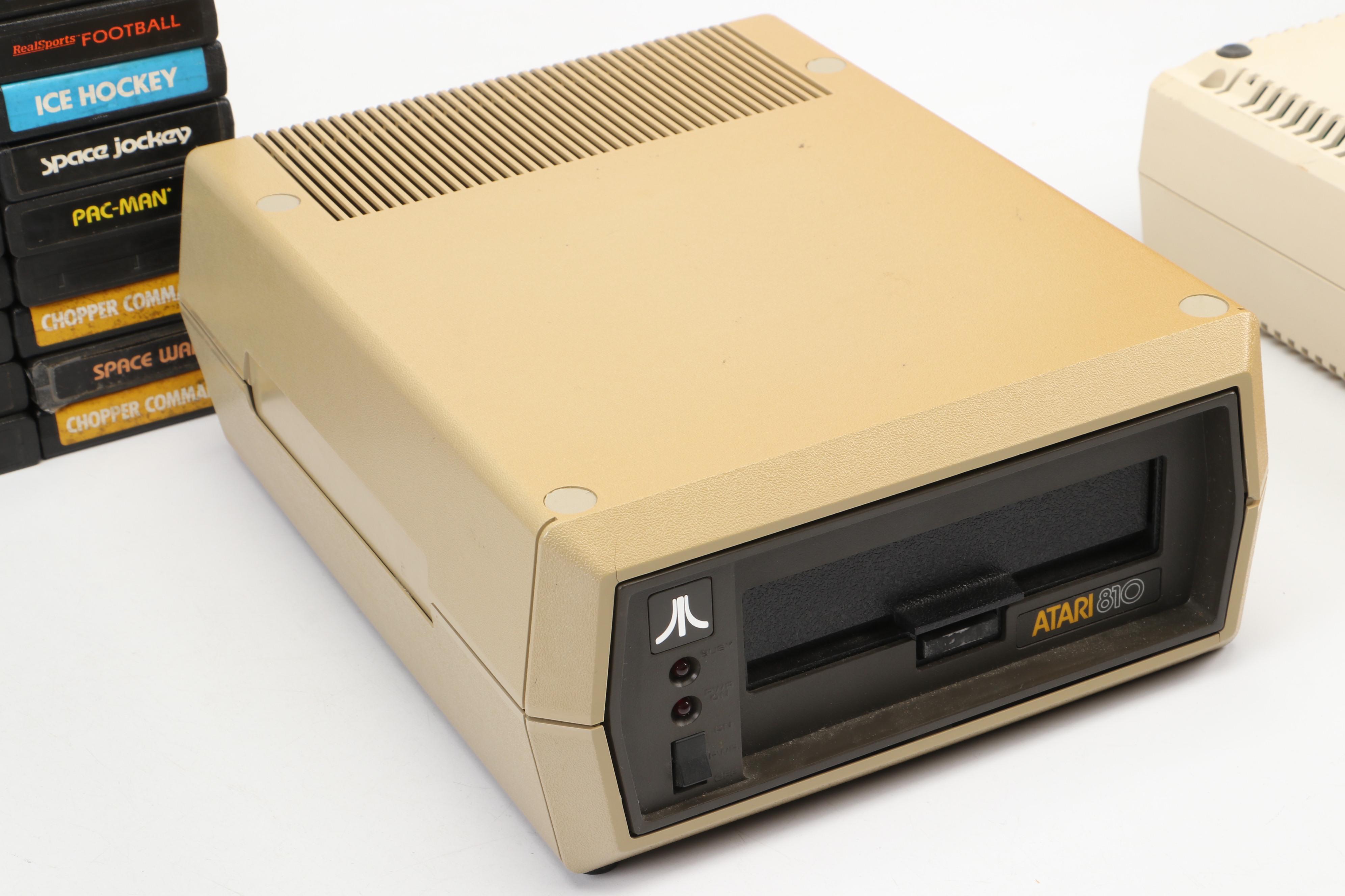 Atari 800XL Console, 810 Disk Drive, Coleco Vision, Video Games, and ...