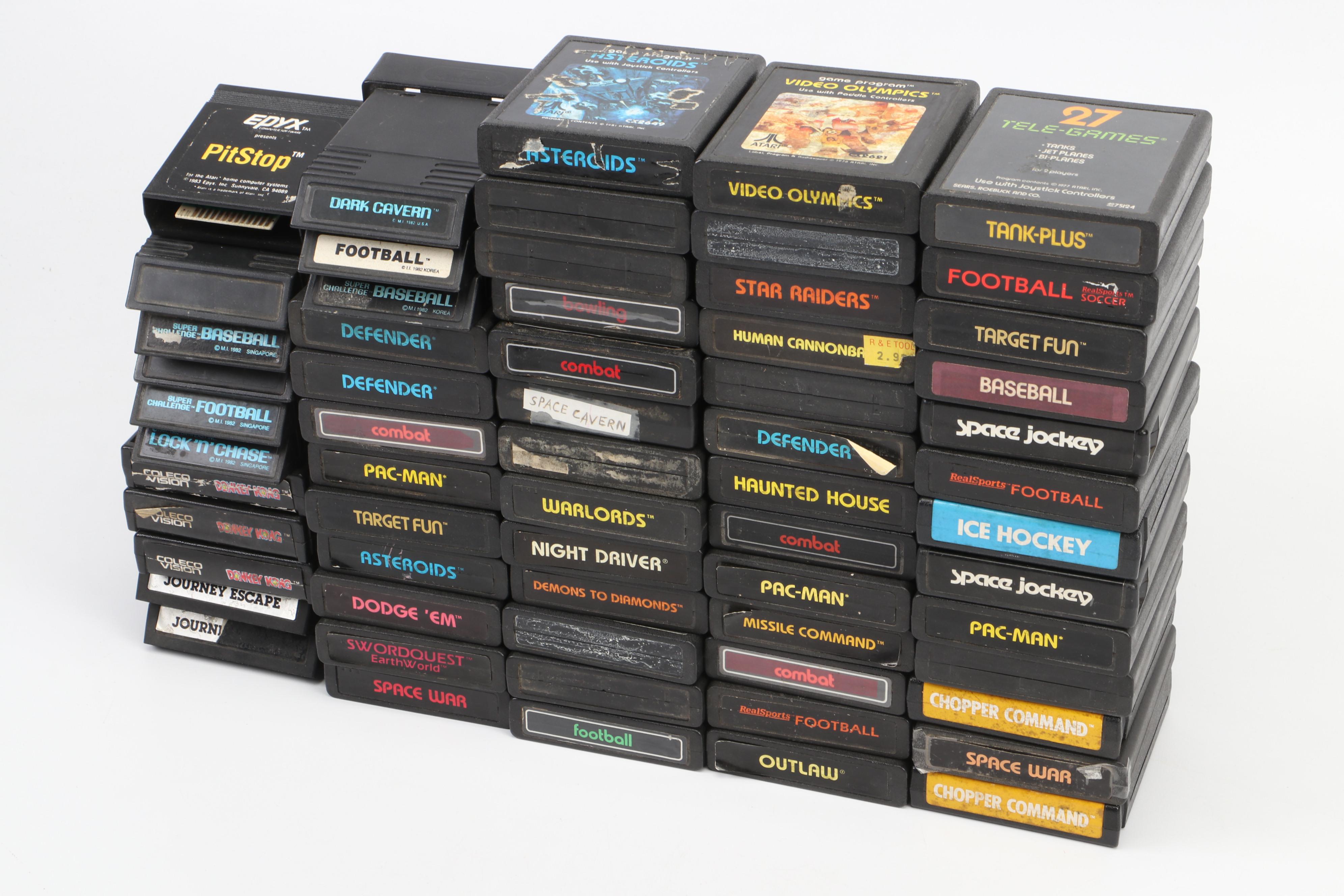 Atari 800XL Console, 810 Disk Drive, Coleco Vision, Video Games, and ...