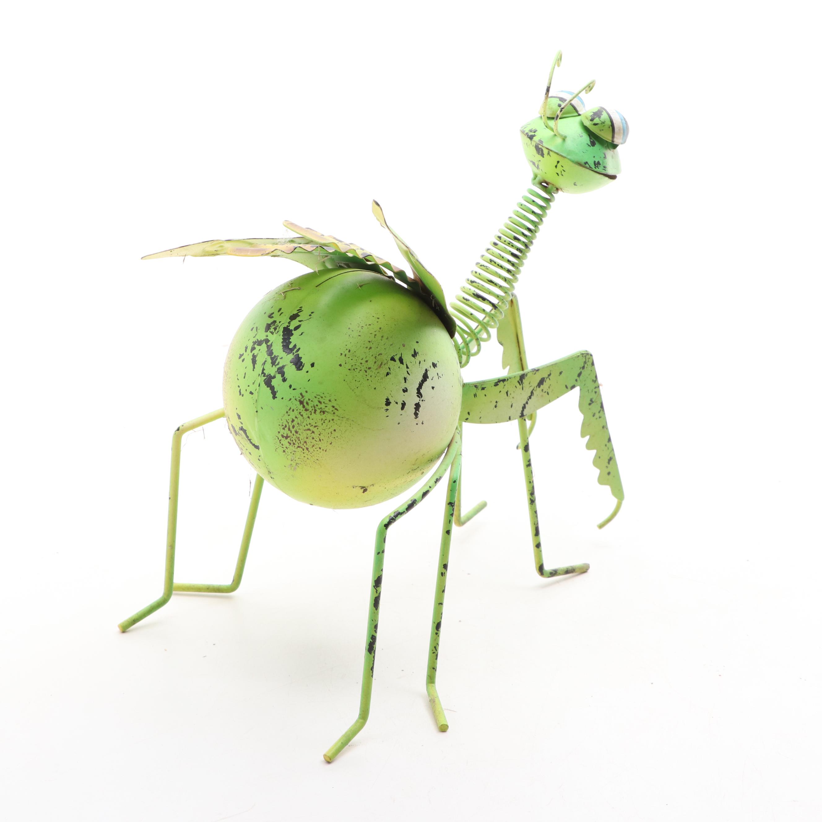 Praying Mantis, Bee and Lady Bug Bobble Head Outdoor Figurines | EBTH