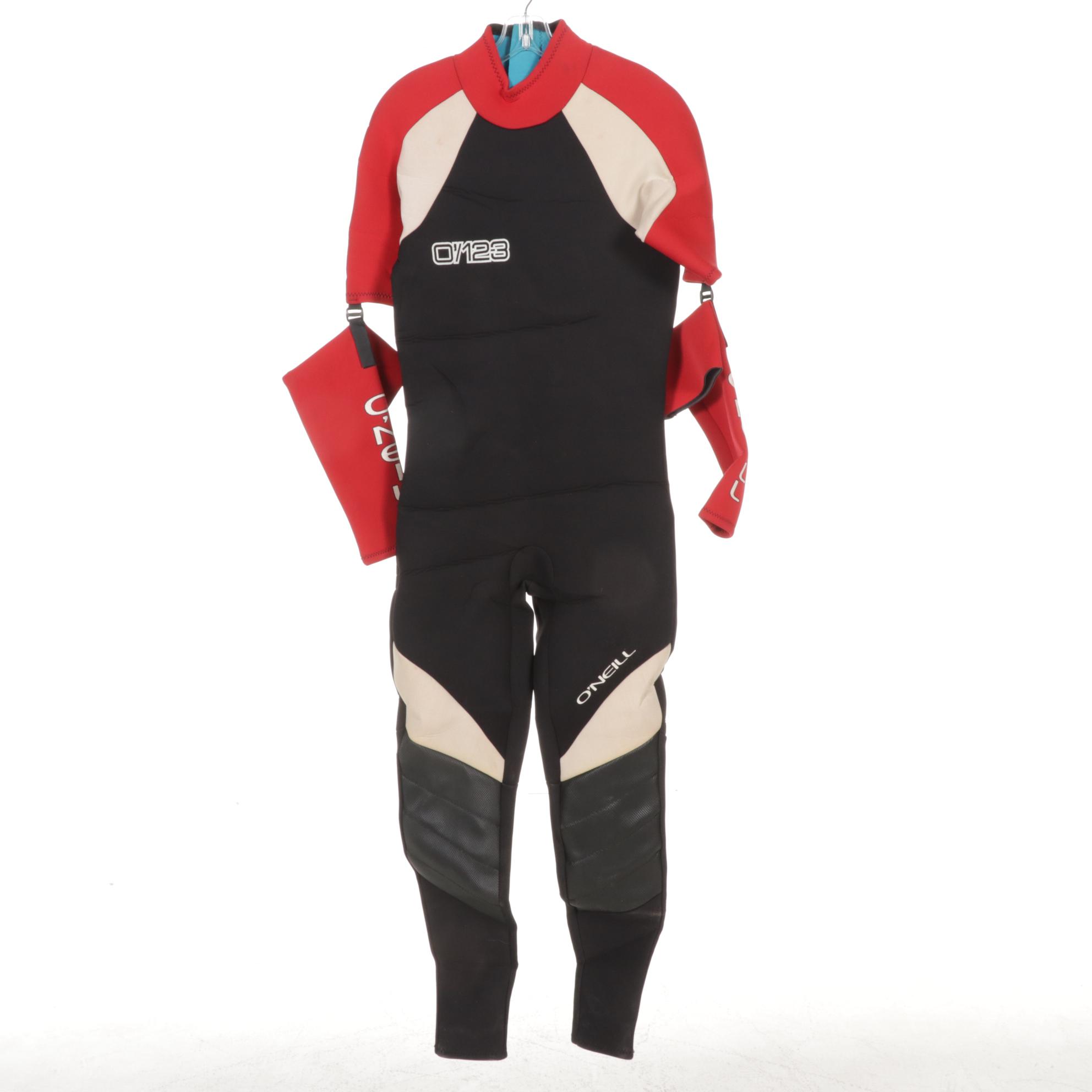 Quintana Roo and O'Neill Full-Length Wetsuits with Casad Wetsuit Shorts ...