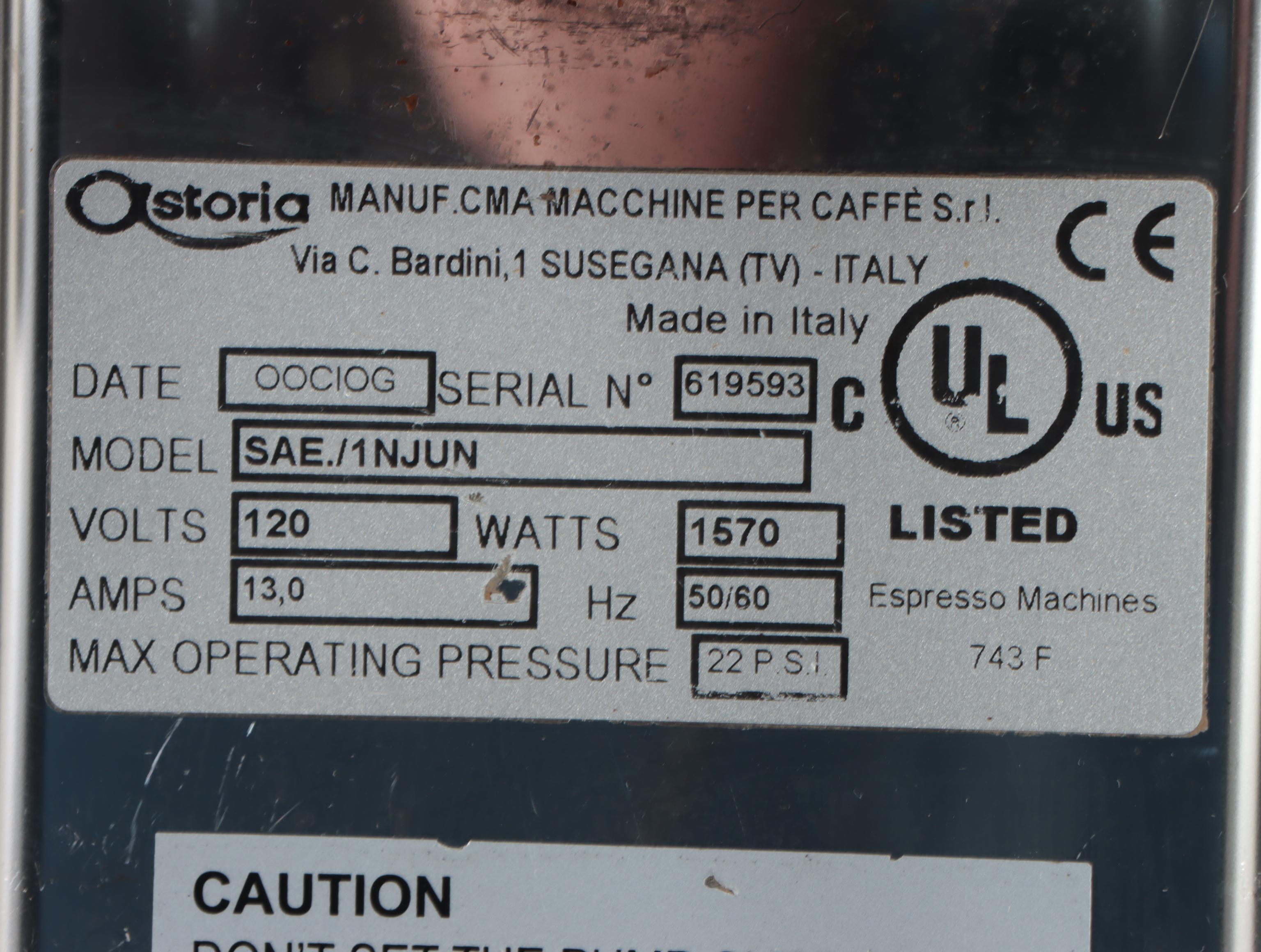 Astoria Perla Espresso Machine | EBTH