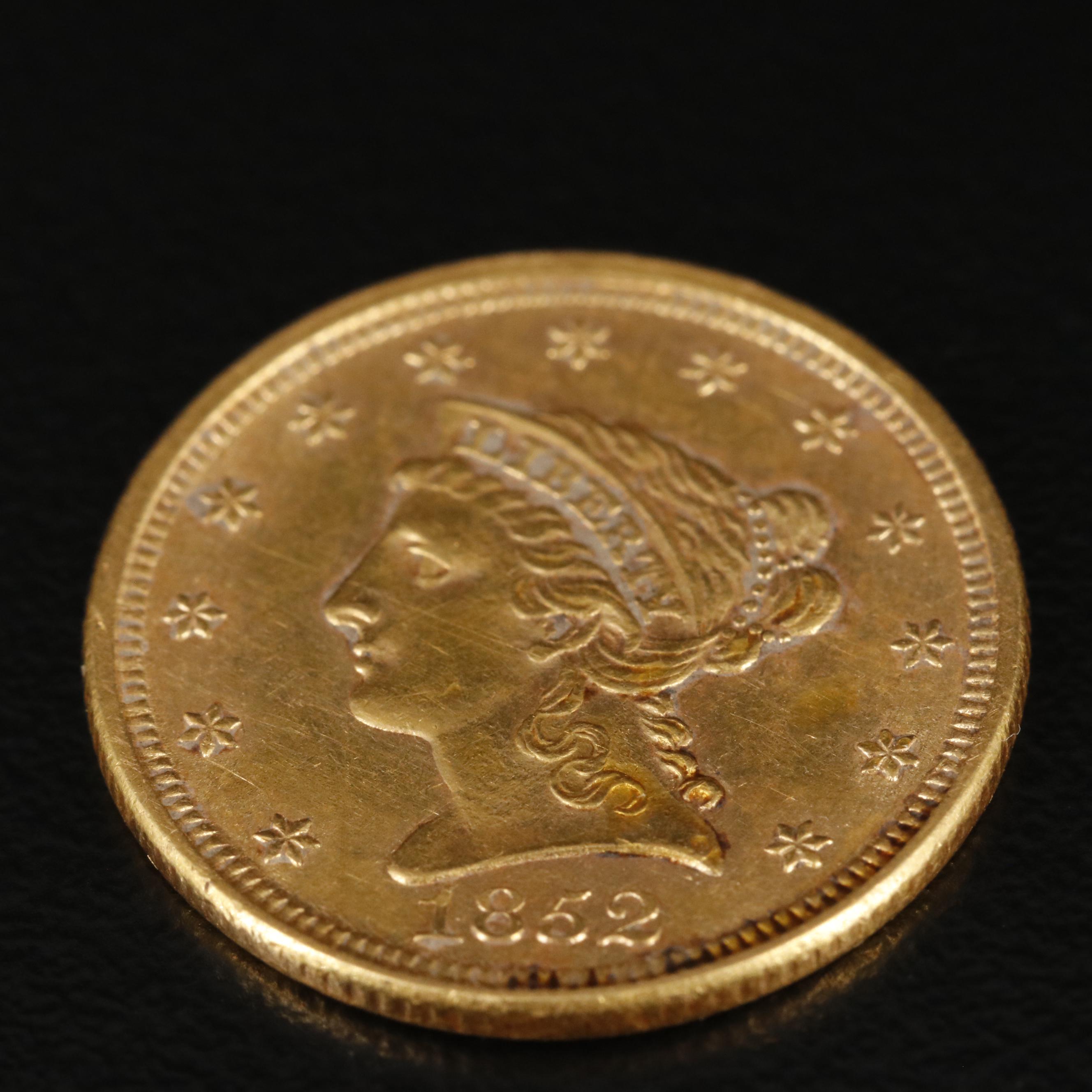 1852 Liberty Head $2 1/2 Gold Coin | EBTH