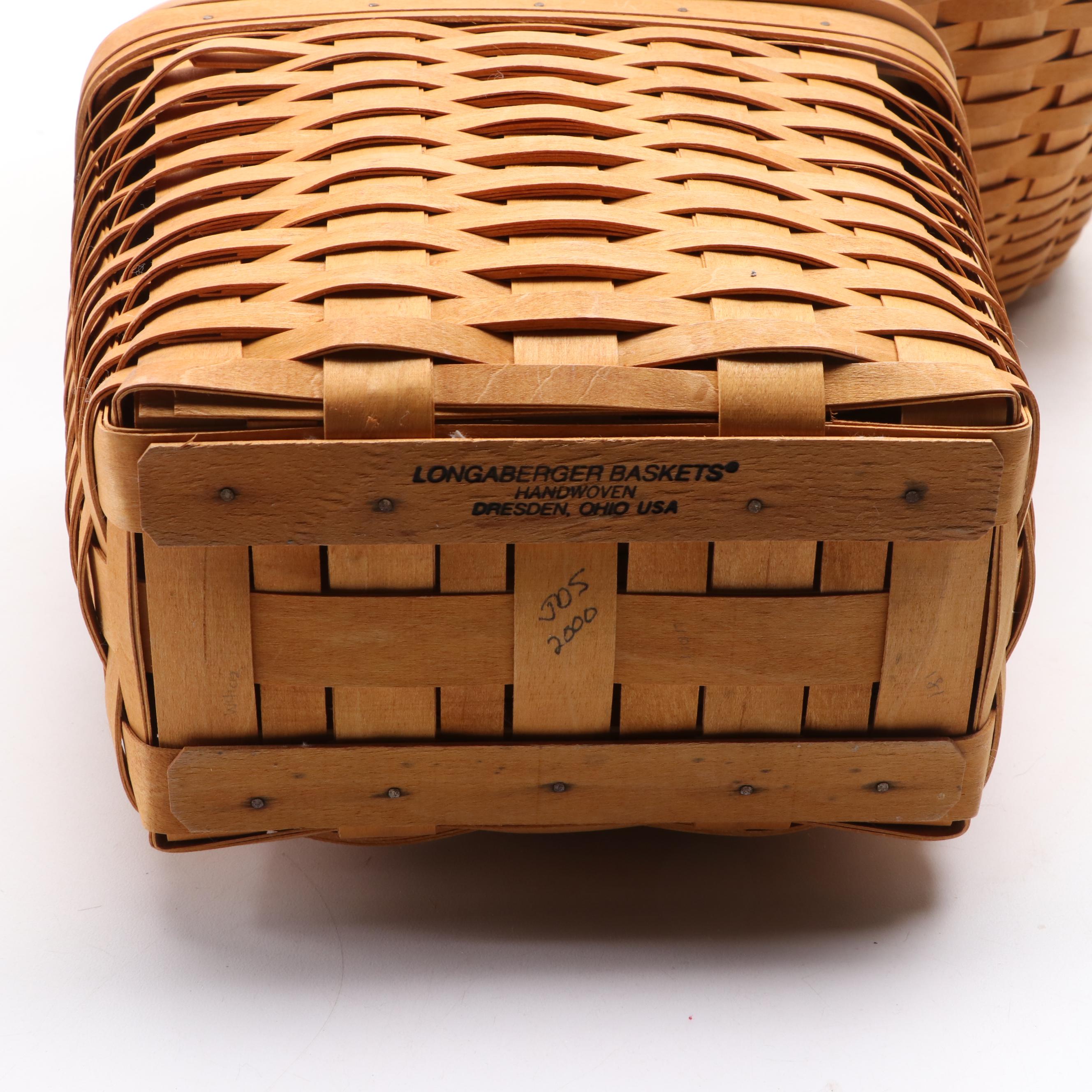 "2000 Century Basket" and Other Lidded Longaberger Baskets | EBTH