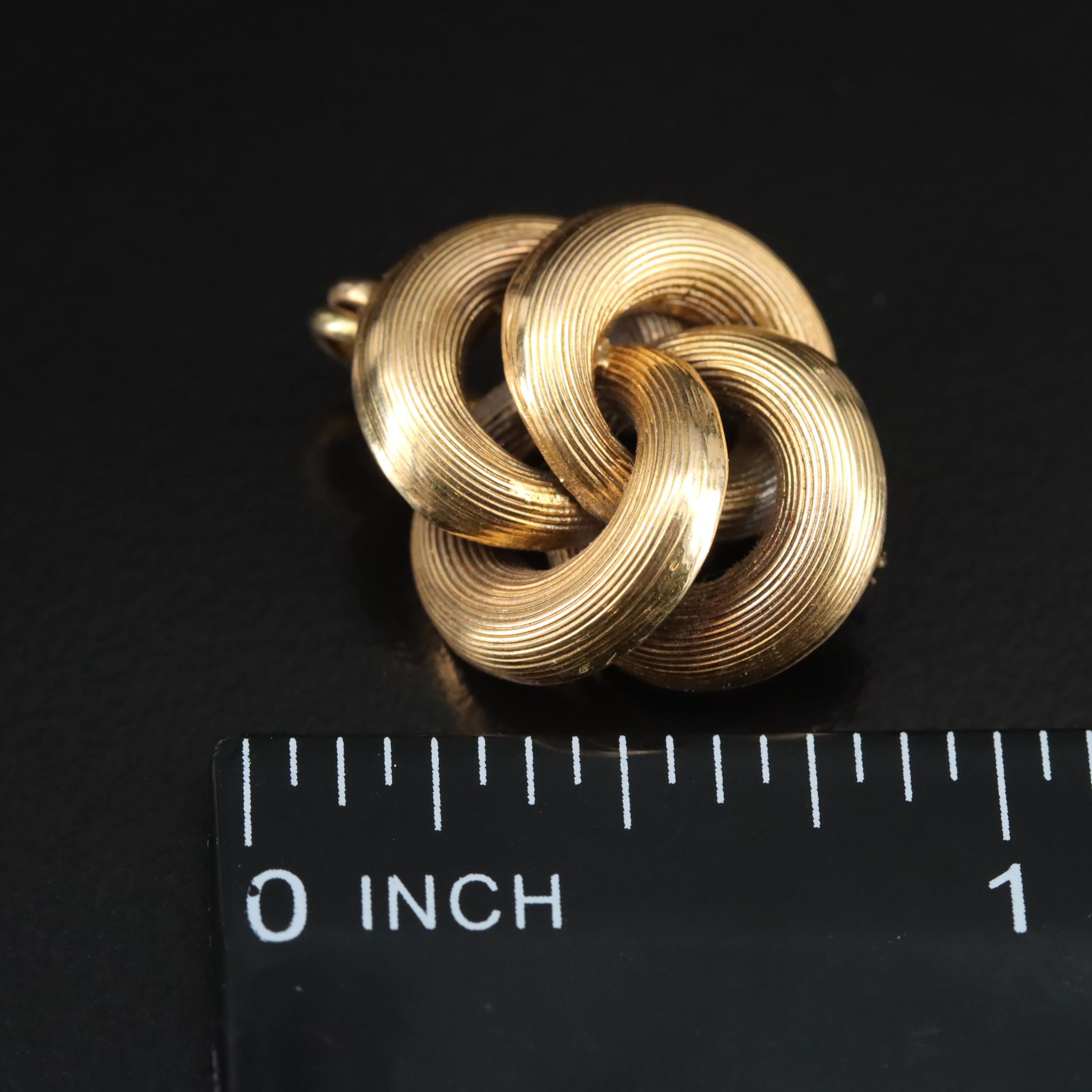 Antique 14K Love Knot Pin | EBTH