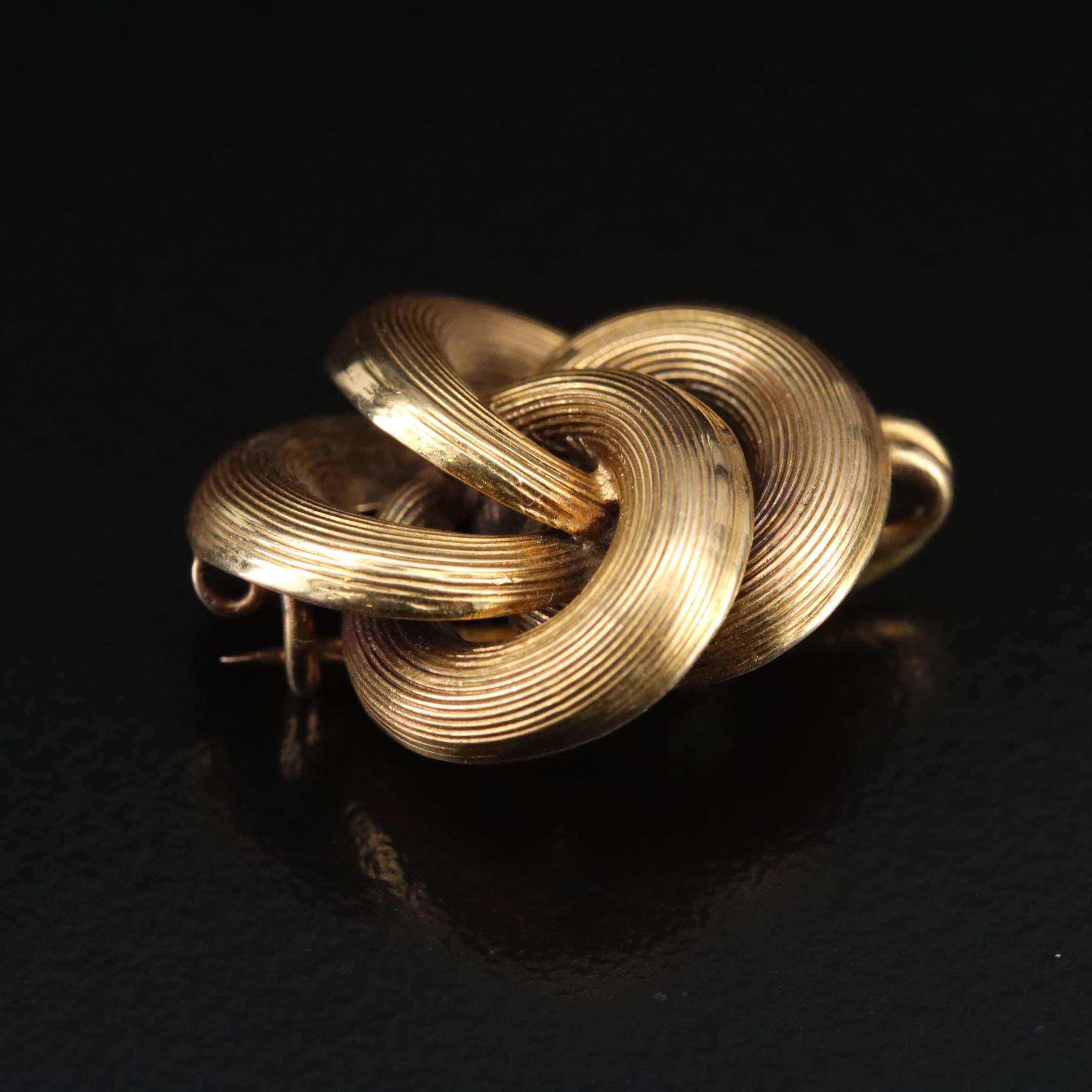 Antique 14K Love Knot Pin | EBTH