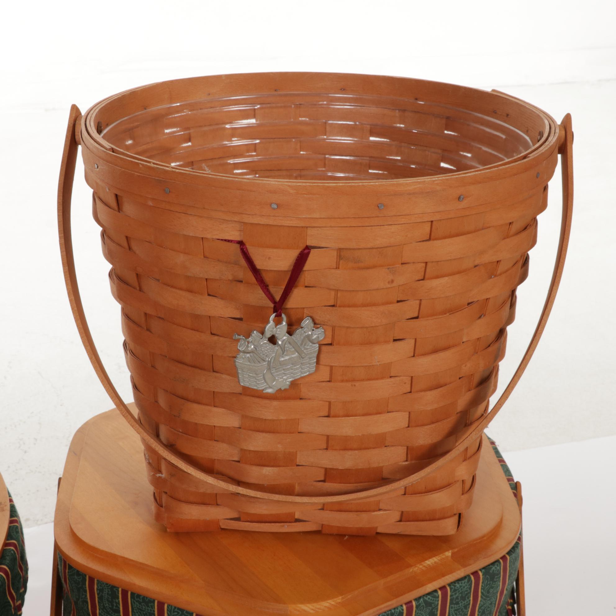 Longaberger Christmas Baskets, Riser and Angel Series Cookie Molds | EBTH