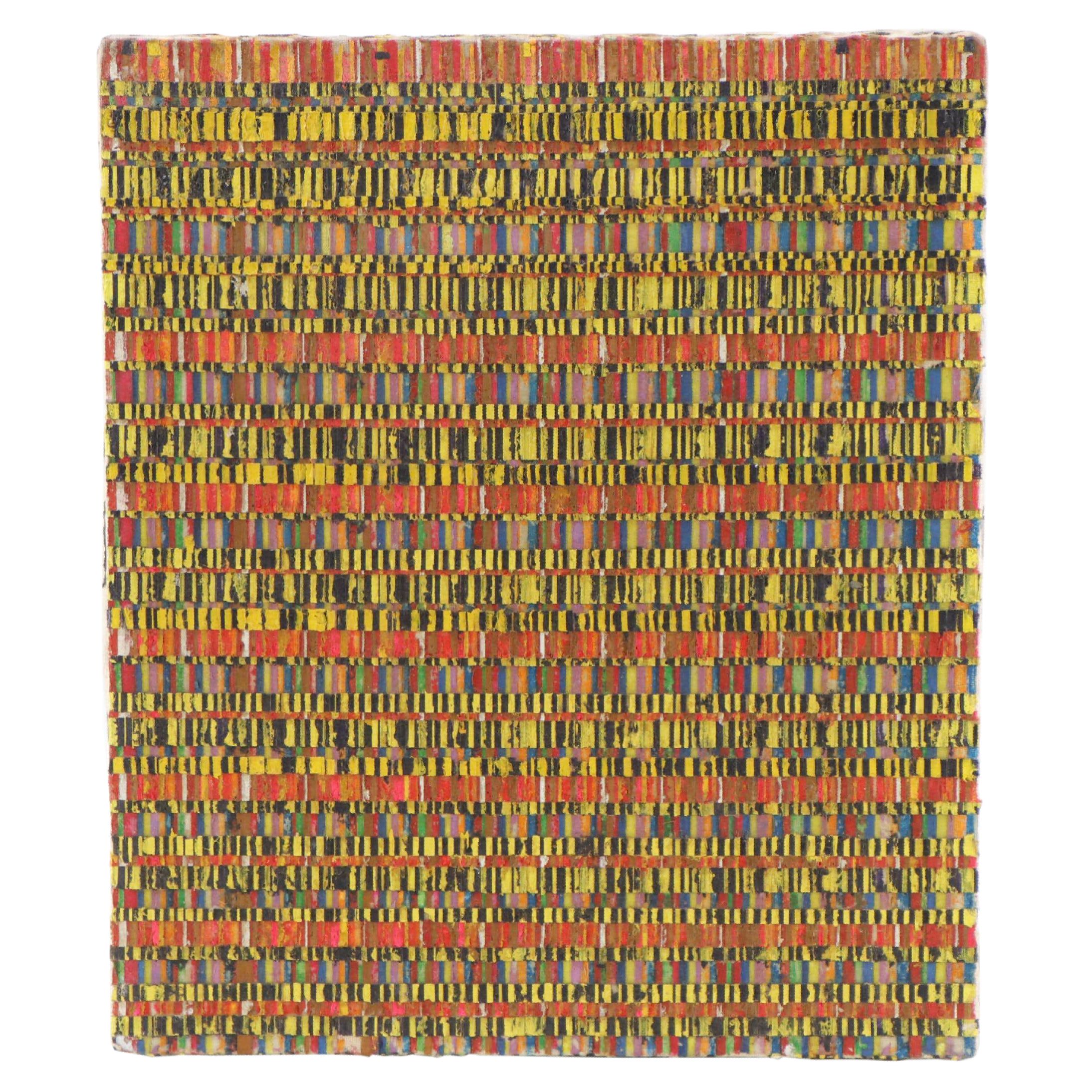 Charles Holman Op Art Ink Painting | Everything But The House