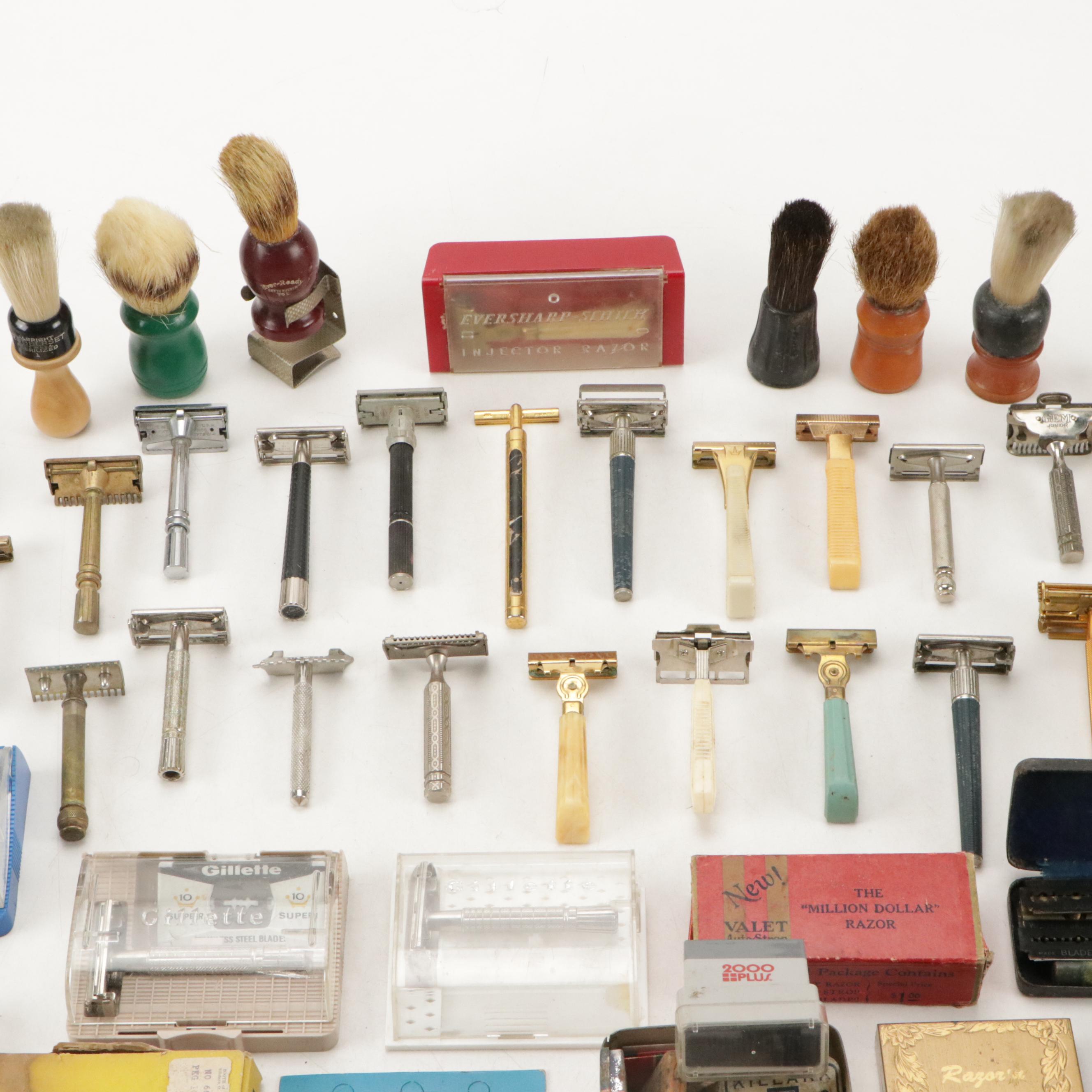 Gillette, Eversharp, Gem and Other Razors, Shaving Brushes and Blades ...